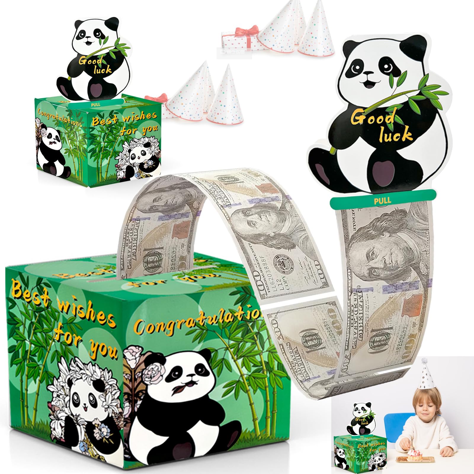 Happy Birthday Money Box Cash Gift Pull Surprise Money Gift Box with ...