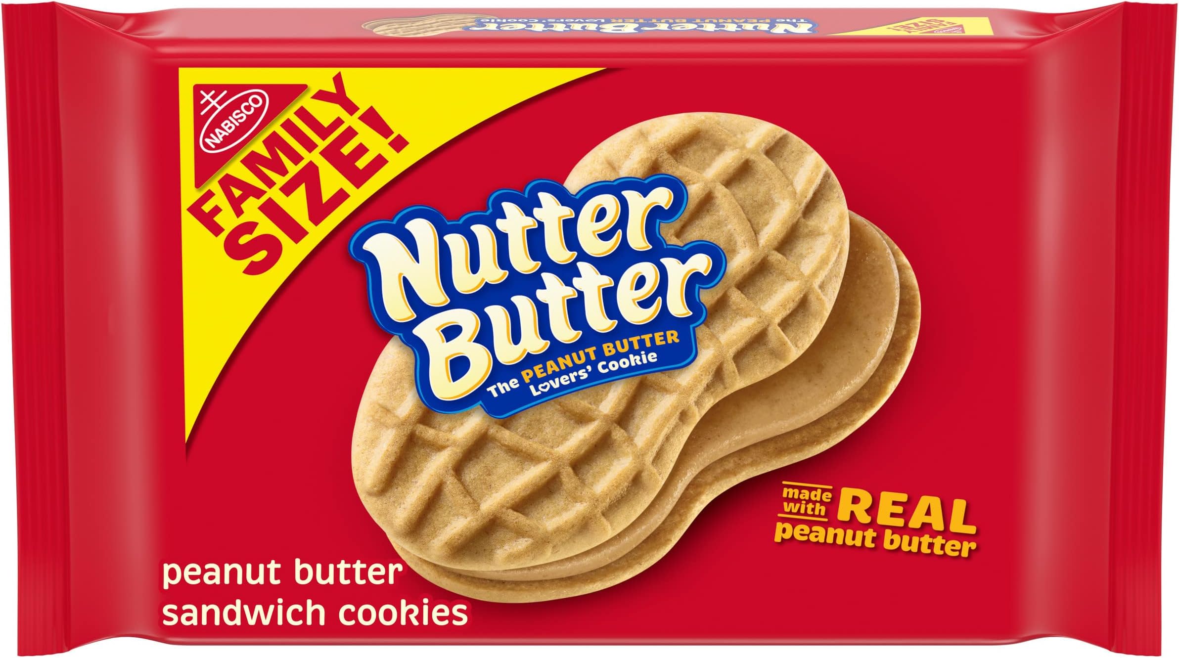Amazon.com: Nutter Butter Peanut Butter Sandwich Cookies, King Size, 10 ...