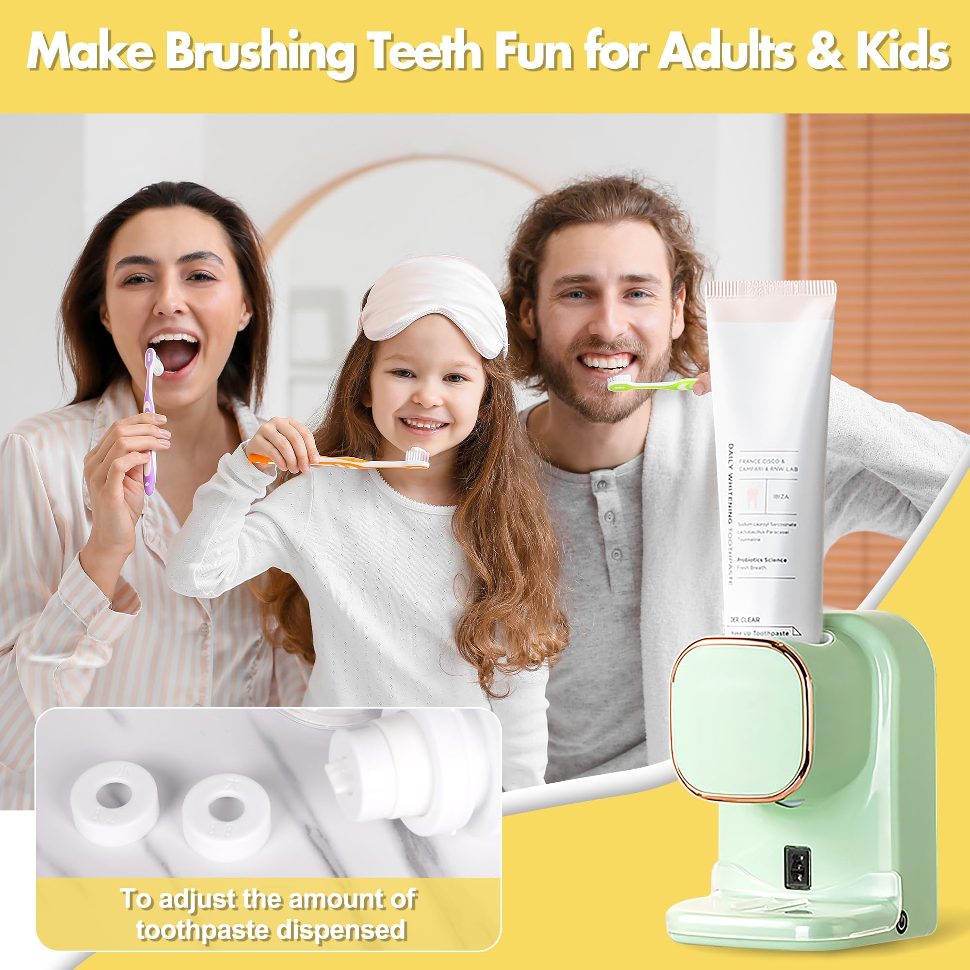 Snapklik.com : Upgraded Automatic Electric Toothpaste Dispenser, Auto ...