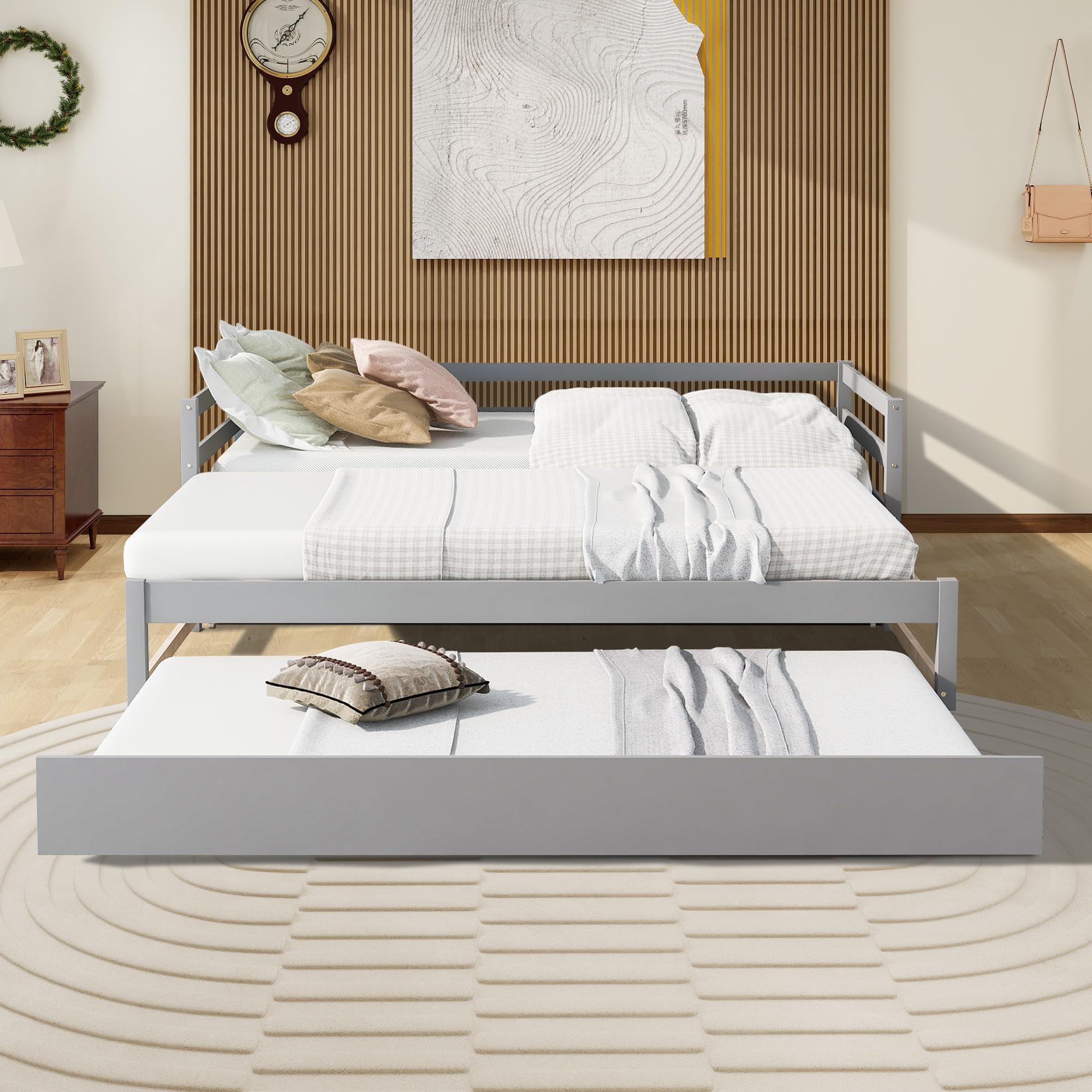 Amazon.com: LUSPAZ Twin to King Day Bed : Home & Kitchen