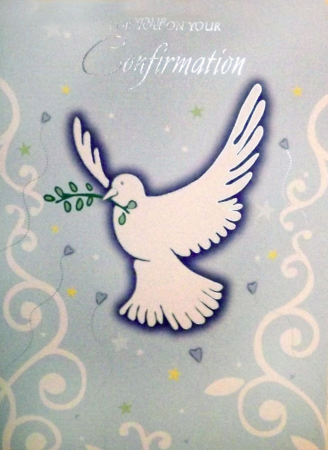 Boys Blue & Silver "For You On Your Confirmation" Greetings Card - With ...