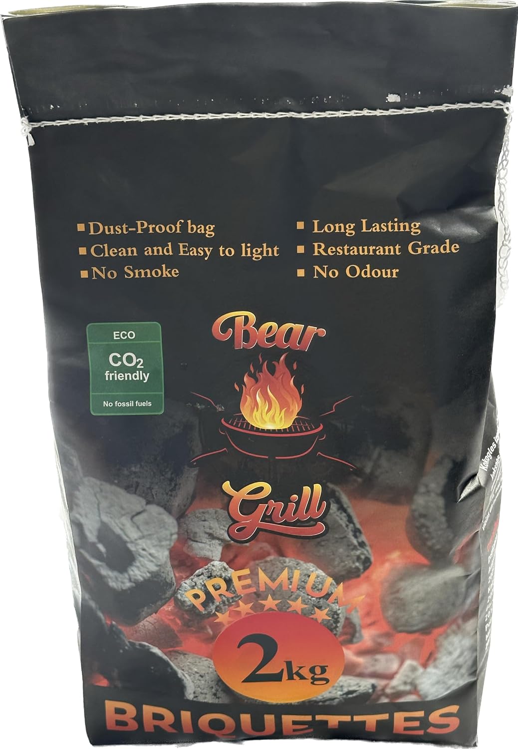 Bear Grill - PREMIUM - Wood charcoal briquettes - RESTAURANT GRADE A ...