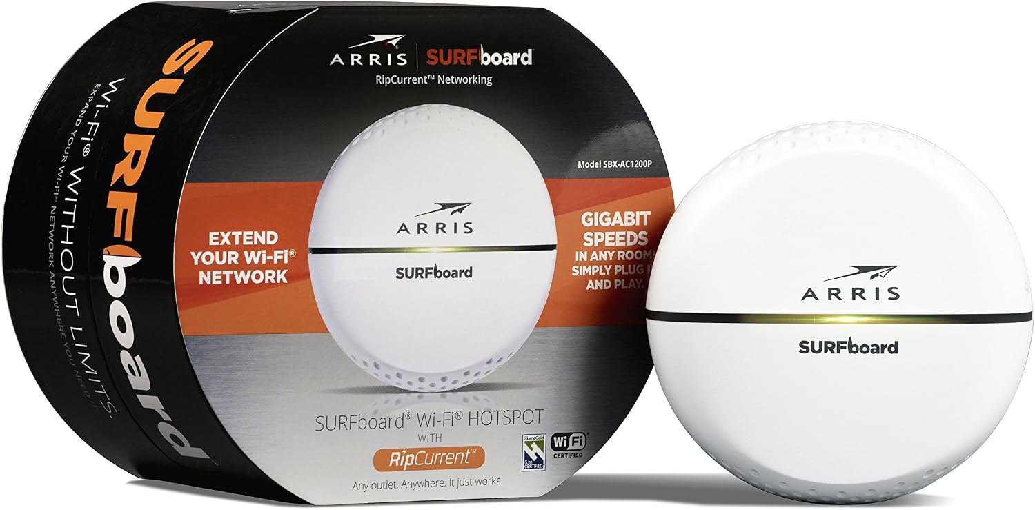 Amazon.com: ARRIS Surfboard AC1200 Wi-Fi Hotspot with RipCurrent Using ...