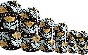 Amazon.com: BeeGreen Flower Ditty Bags 6 Pack Bulk Stuff Suck for ...