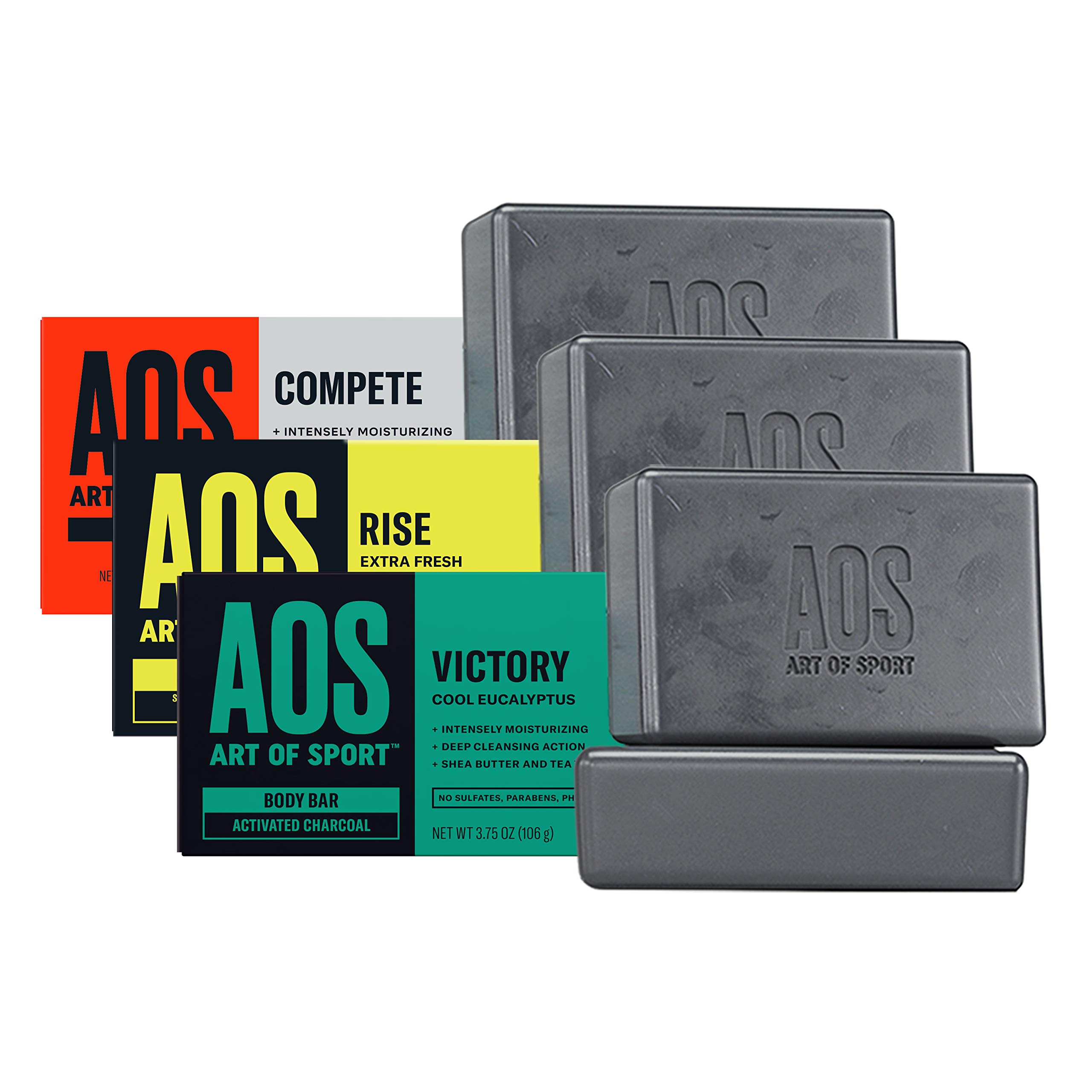 Buy Art of Sport Men’s Bar Soap, Charcoal Activated Hand, Face and Body ...