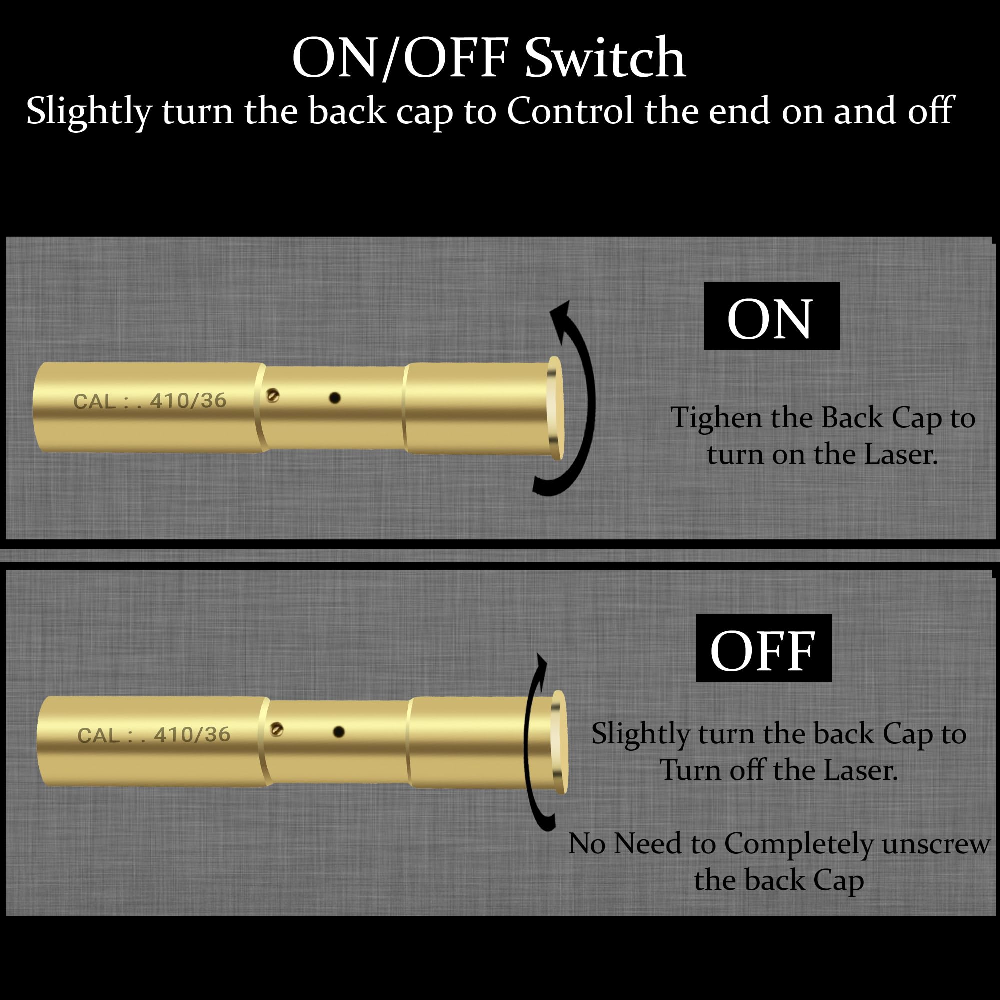 Snapklik.com : 410 Gauge Red Dot Laser Bore Sighter Laser Trainer ...