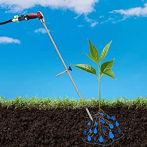 Amazon.com : Stainless Steel Deep Root Watering Tool Garden Watering ...