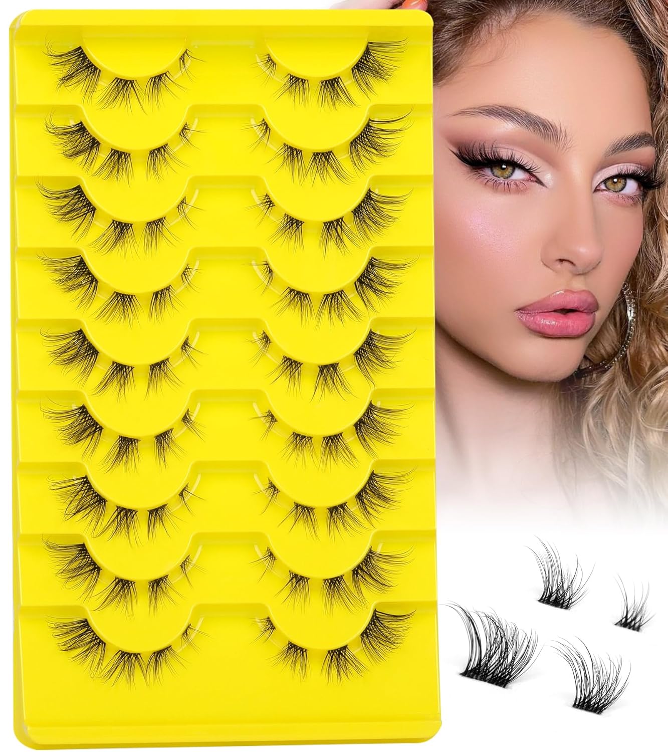 Amazon.com: Lash Clusters Natural Individual Lashes 8-14MM Cluster ...