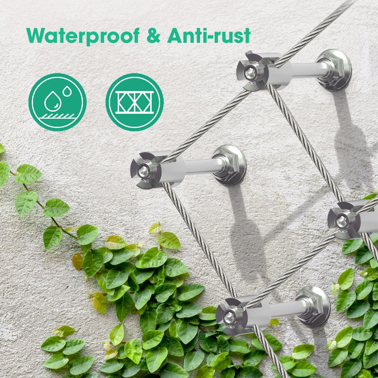 Snapklik.com : RiaYer Wire Trellis Kit For Climbing Plants, 20 Sets ...