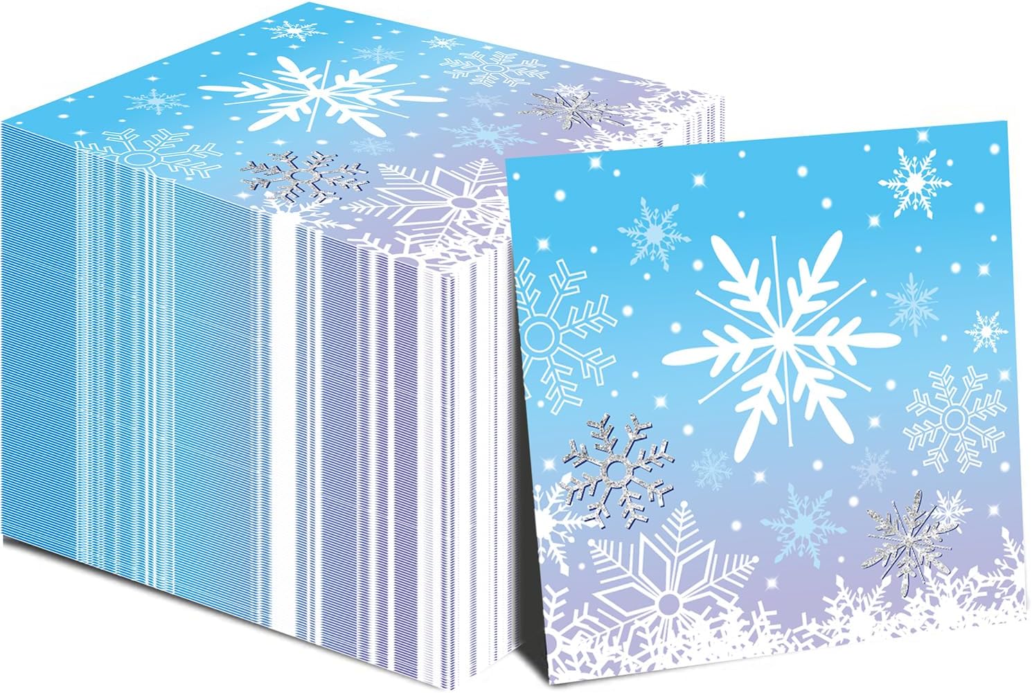 Amazon.com: 40pcs Snowflake Winter Napkin Party Decoration Winter ...