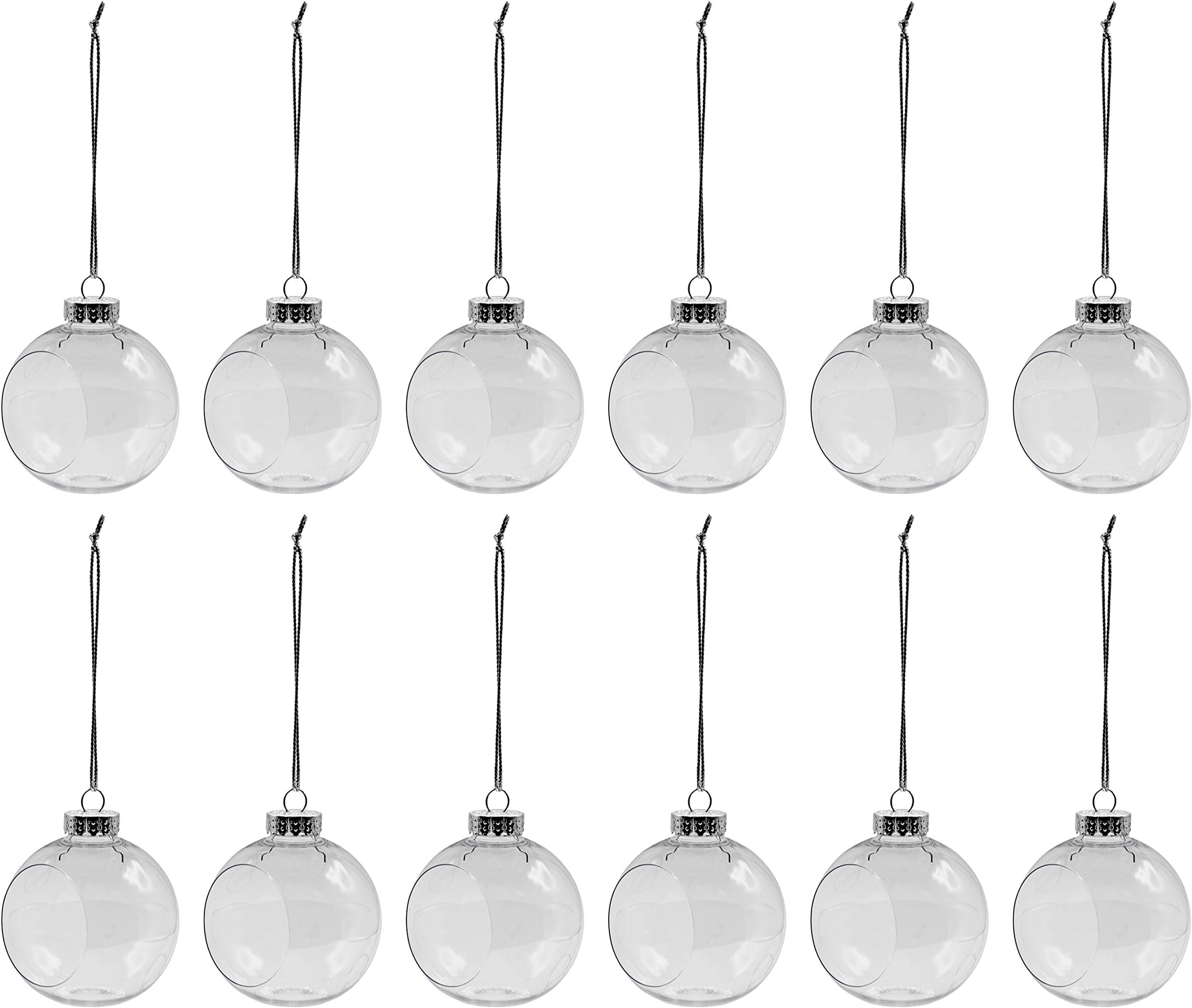 Amazon.com: NINGWAAN 40 Pack 3.54 Inch Acrylic Hanging Globe, Plastic ...