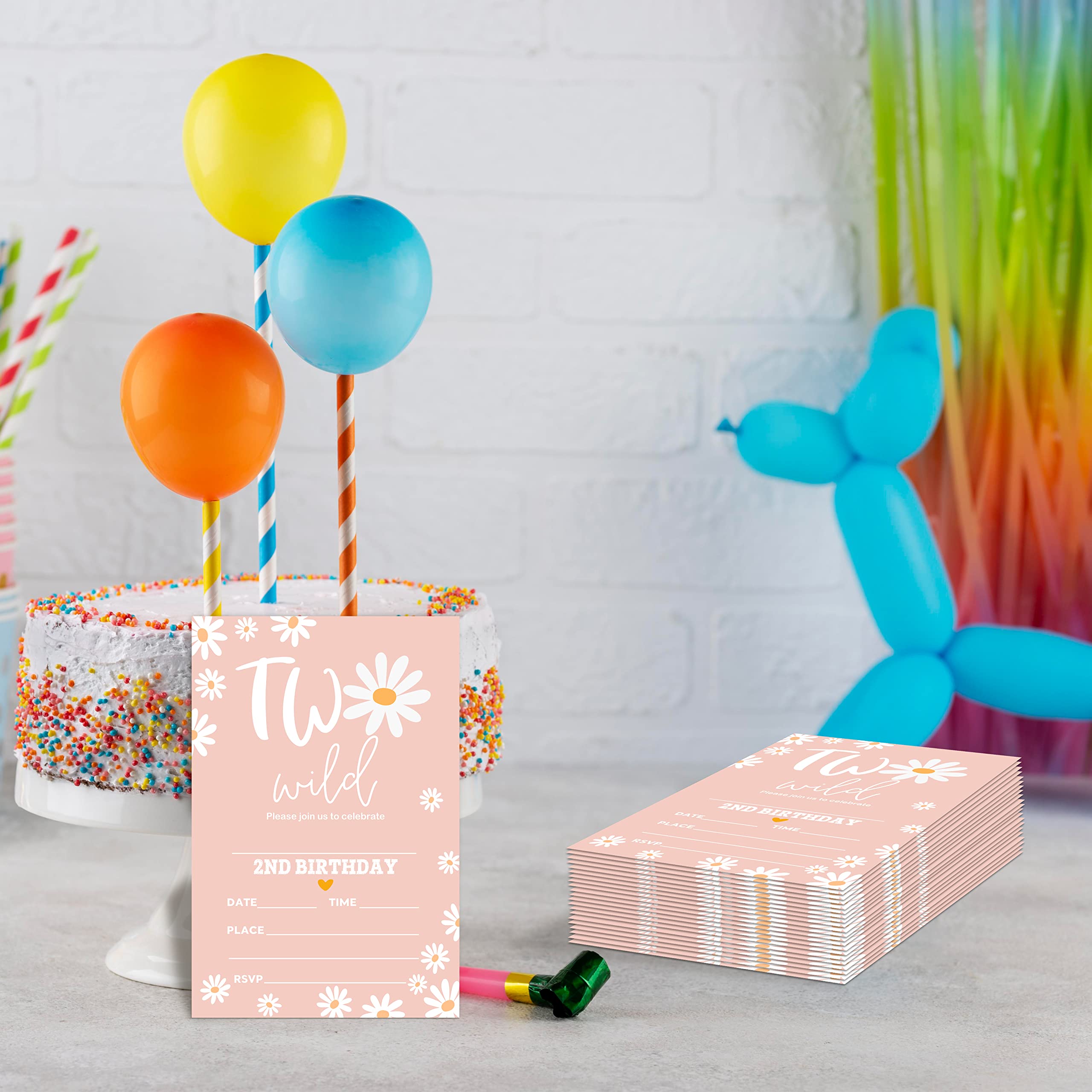 Daisy Themed Invitation Editable Daisy Birthday Party Invitation, Boho