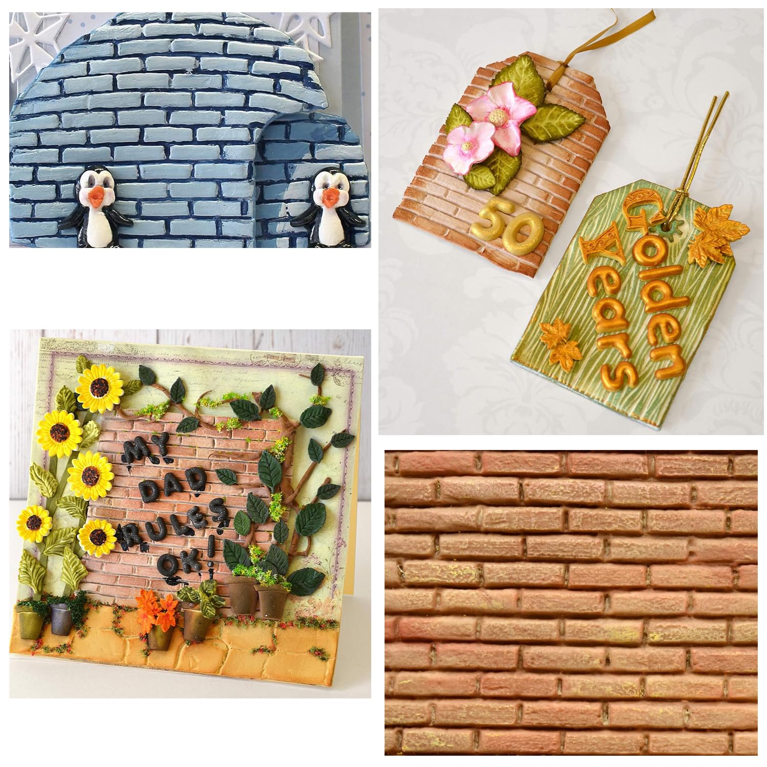 Polymer Clay Brick Wall
