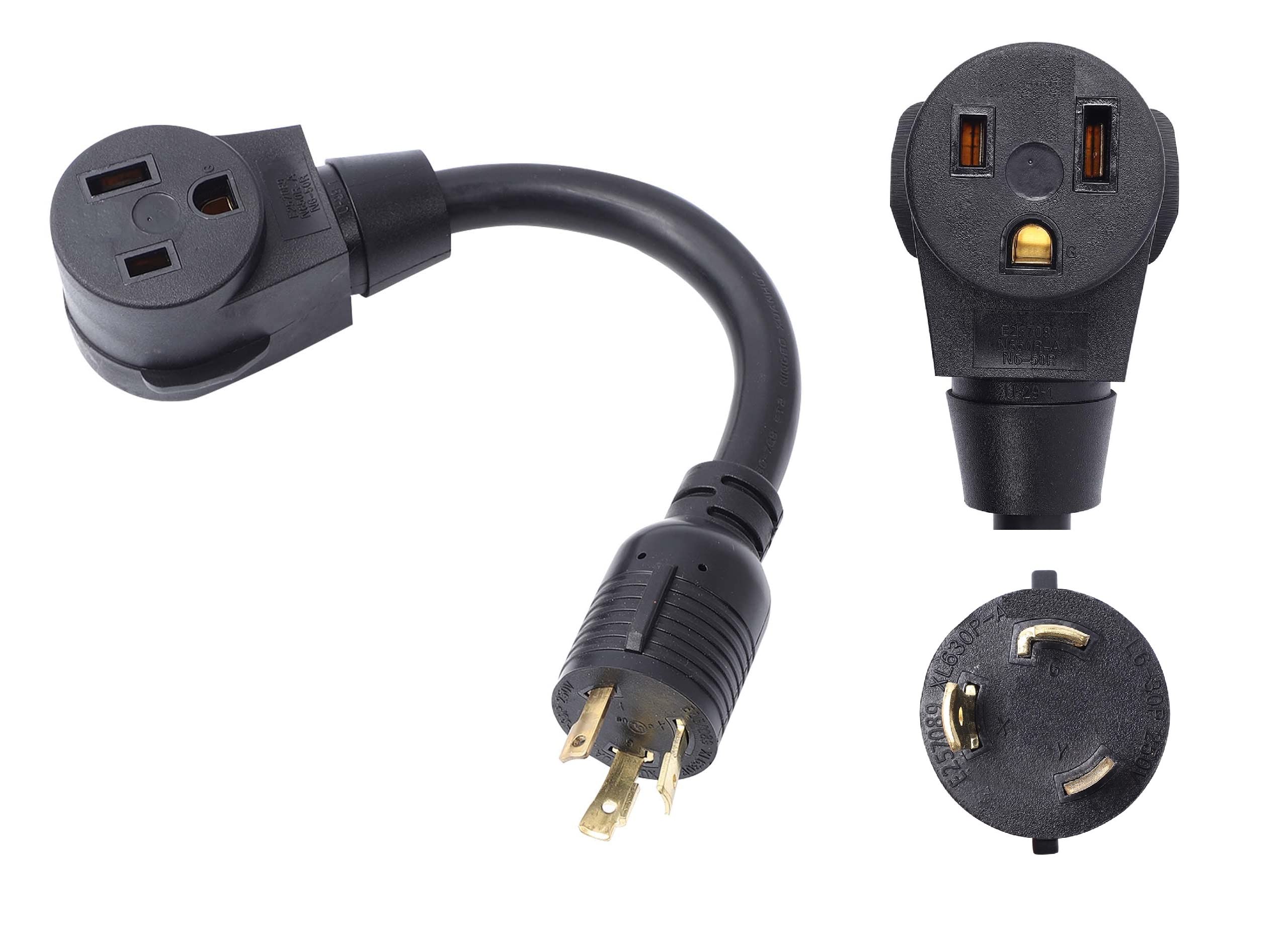 AC WORKS 6 3 STW EV Charging Adapter NEMA 6 50P 50 Amp