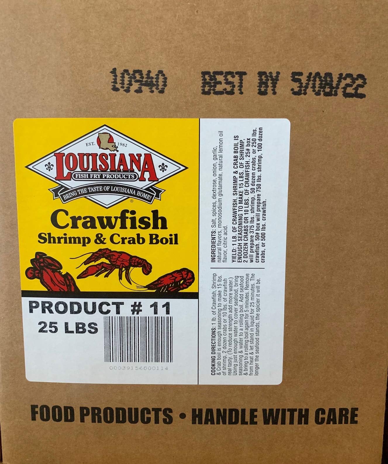 Amazon.com : Louisiana Fish Fry Products Crawfish, Shrimp & Crab Boil ...