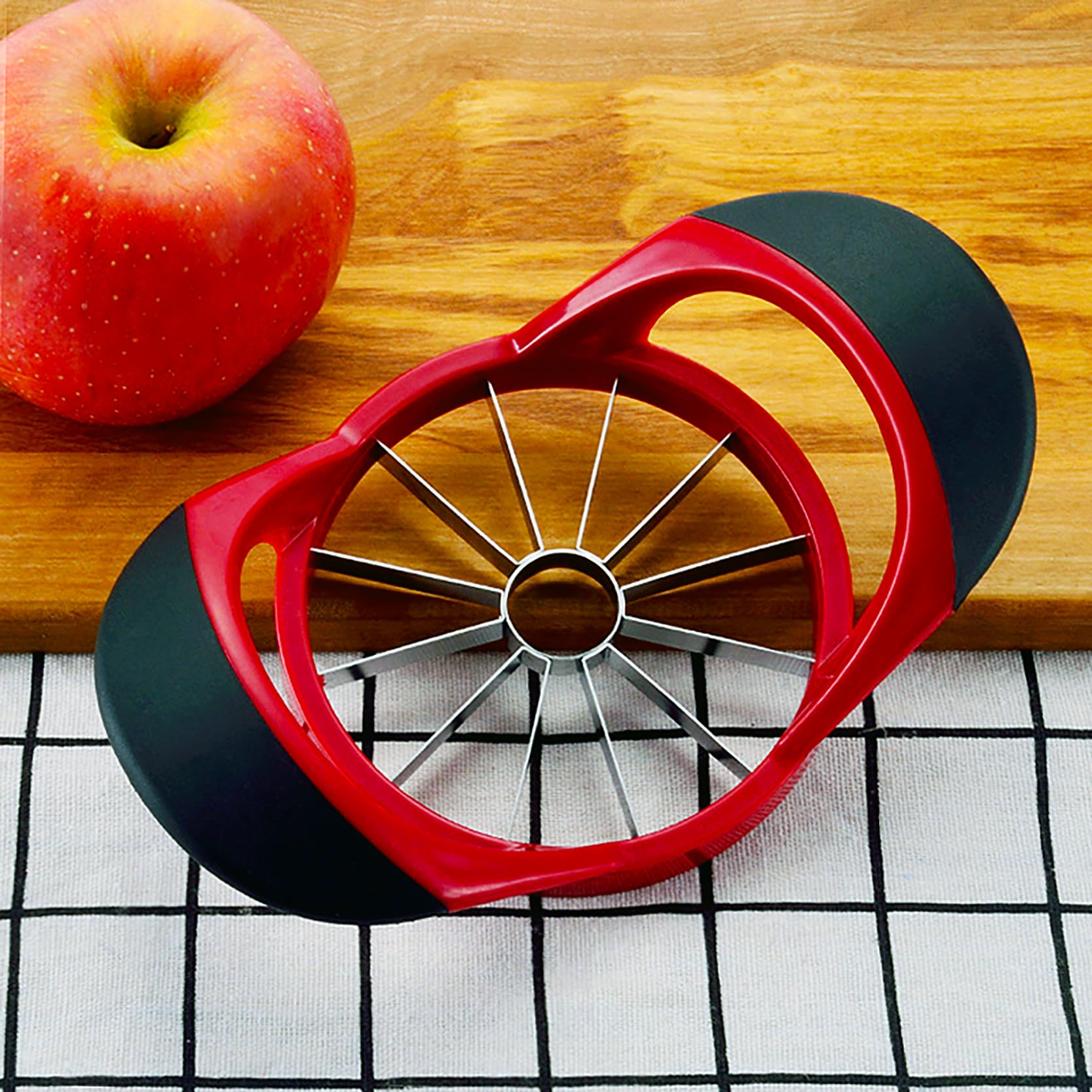 Amazon.com: All New Stainless Steel Apple Slicer With 12 Stainless ...