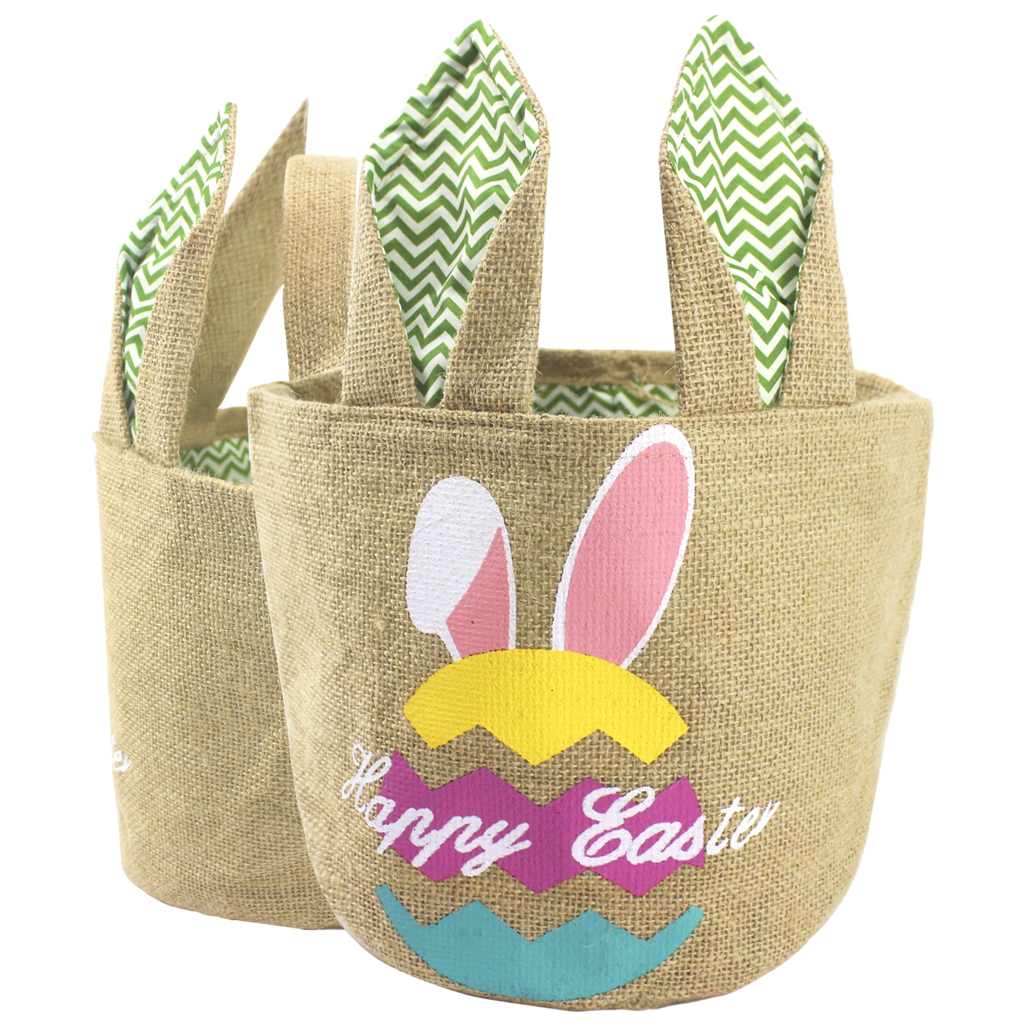 Snapklik.com : WENDSIM Easter Bunny Basket Egg Bags For Kids,Linen ...