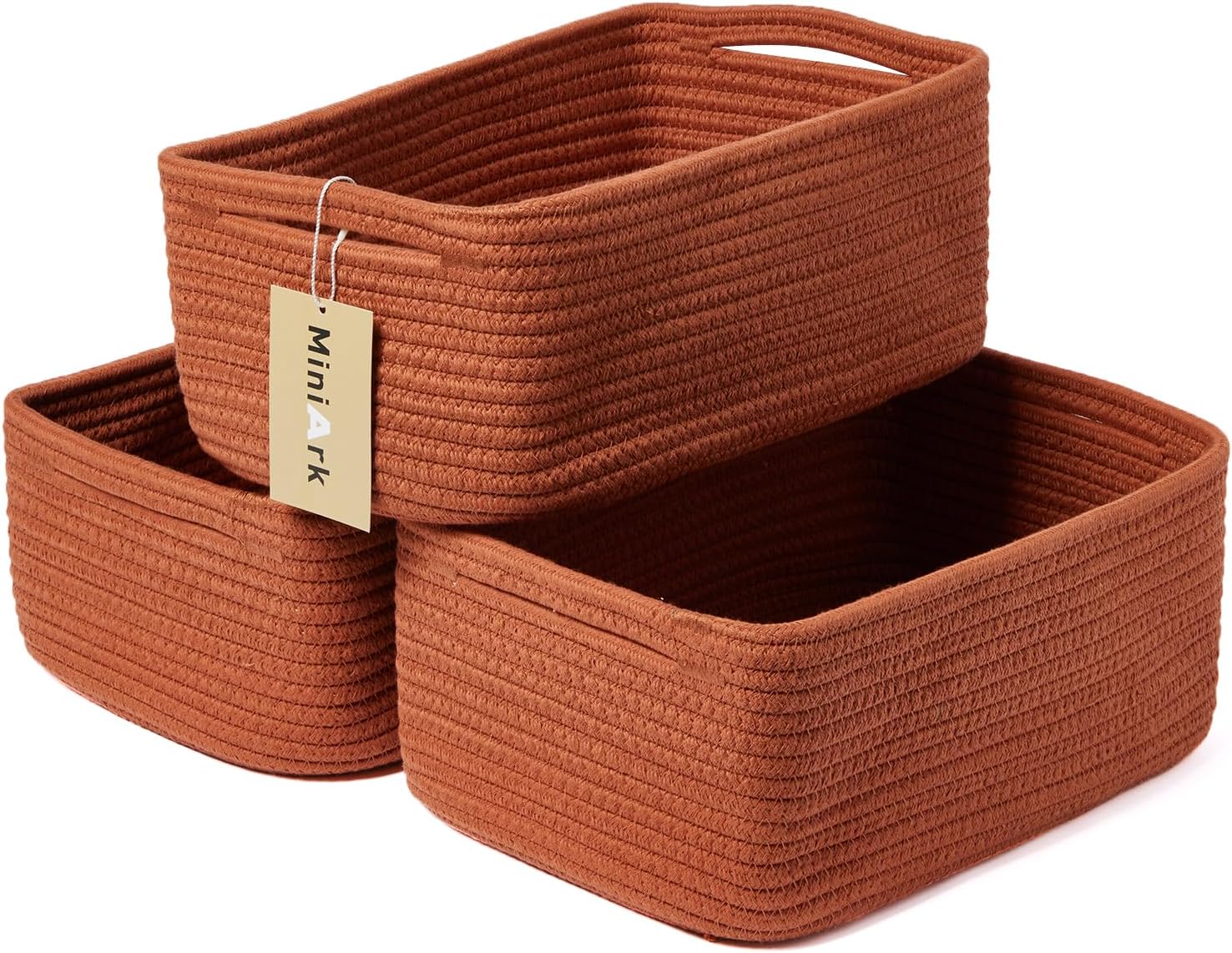 Amazon.com: MiniArk Small Storage Baskets for Organizing | Closet ...