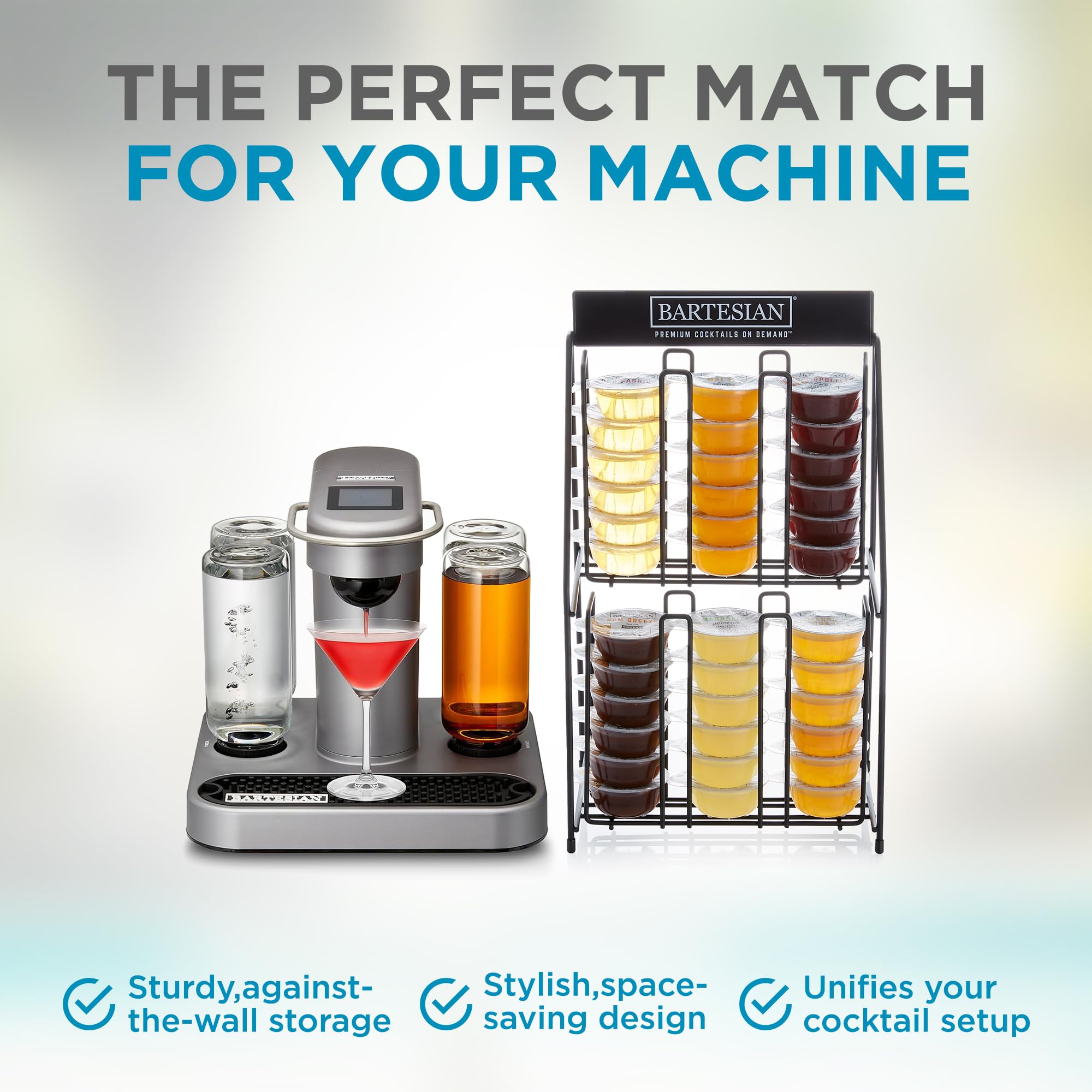 Snapklik.com : Cocktail Capsules Holder Rack - Against-The-Wall ...