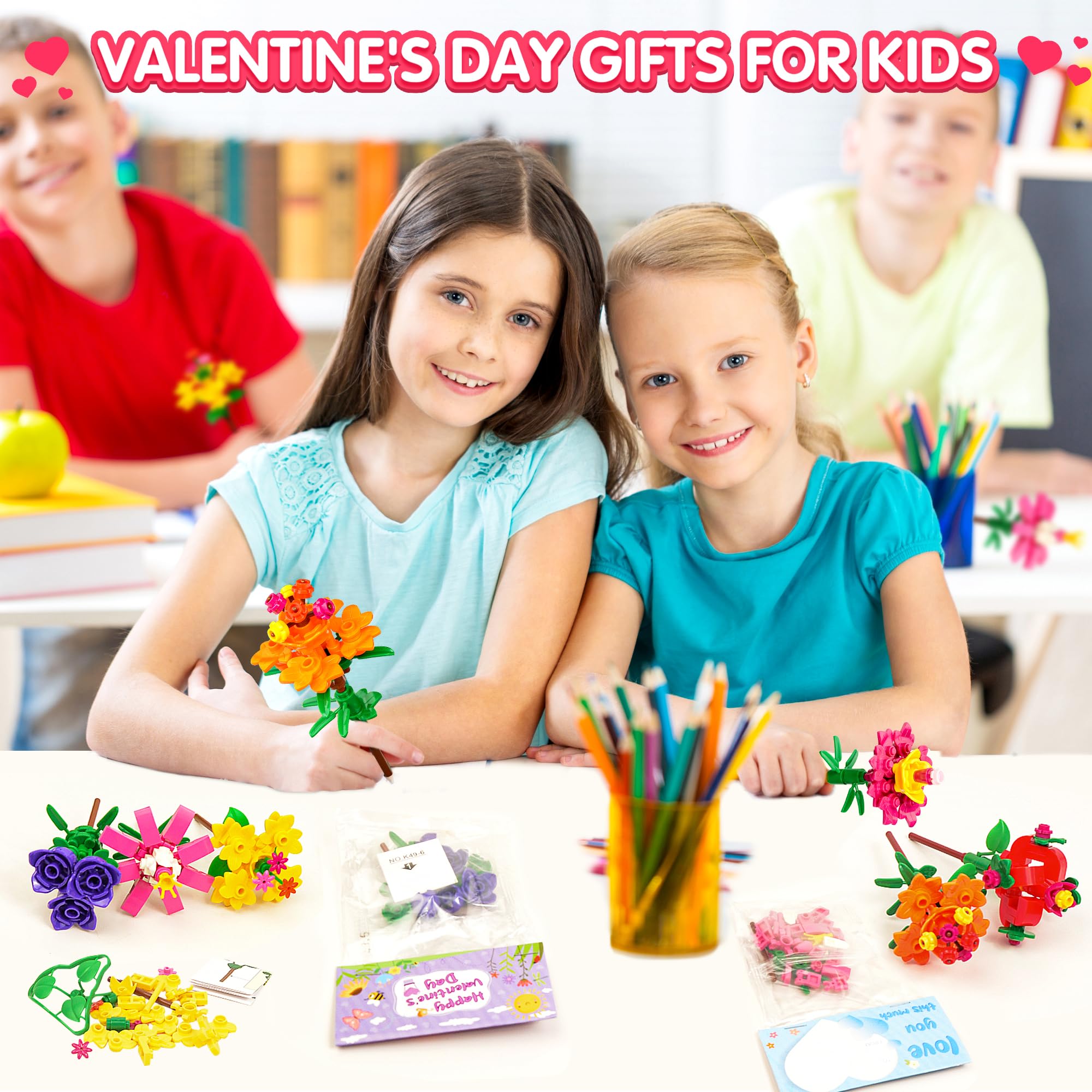 Snapklik.com : U-Goforst 28 Pack Valentines Day Gifts For Kids Flowers ...