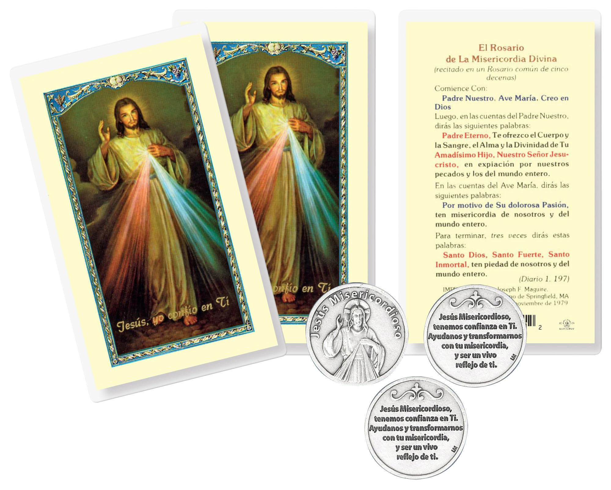 Buy Spanish Divina Misericordia Card - Divine Mercy Cards Bulk Set of ...