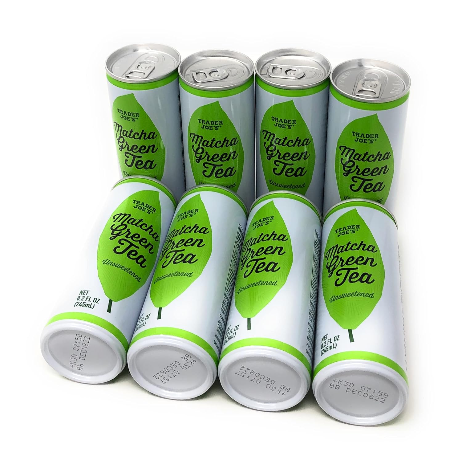 Amazon.com: Unsweetened Matcha Green Tea Trader Joes Total 8 Count Each ...