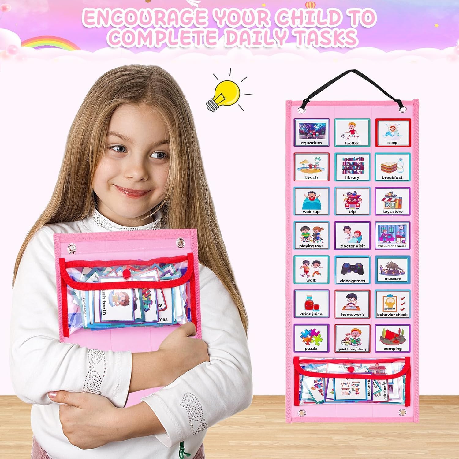 Visual Schedule for Kids Chore Chart, 3 in 1 Daily Barbados | Ubuy