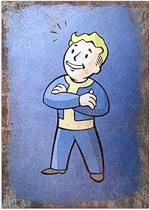 Amazon.com: Displate Official Fallout Metal Poster Magnetic Mounting ...