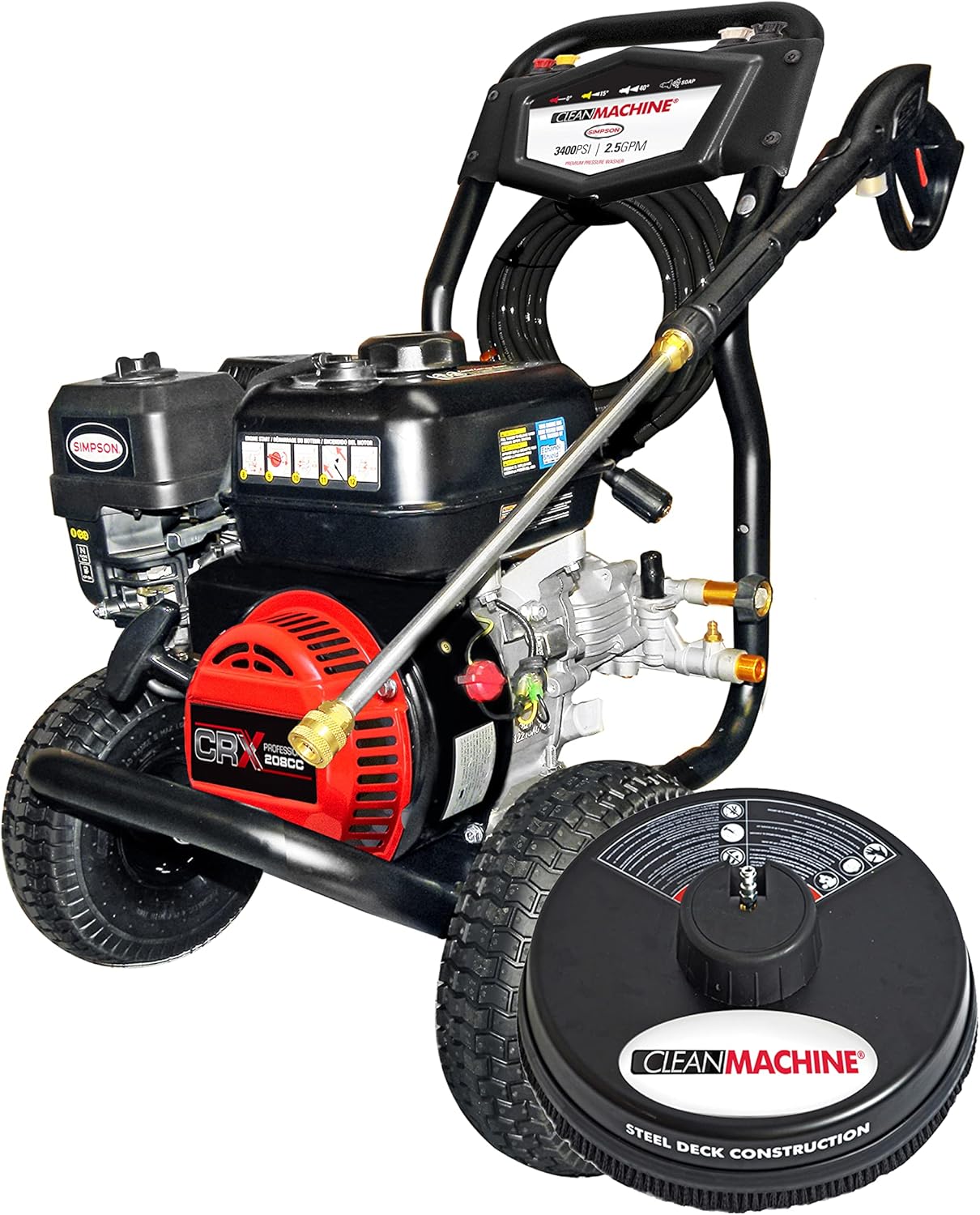 Amazon.com: Simpson Cleaning CM61248-S Clean Machine 3400 PSI Gas ...