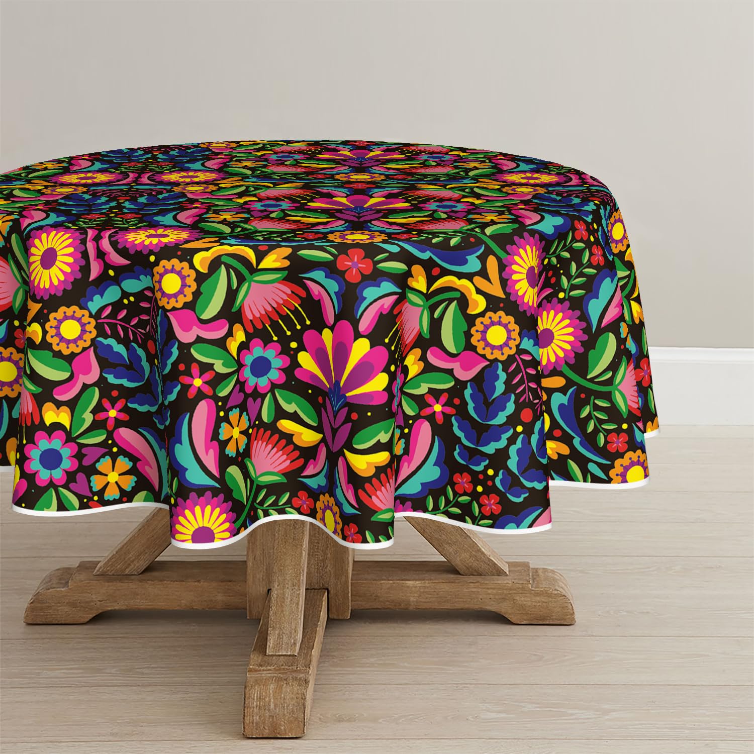 Amazon.com: Horaldaily Mexico Tablecloth 60x60 Inch Round, Halloween ...