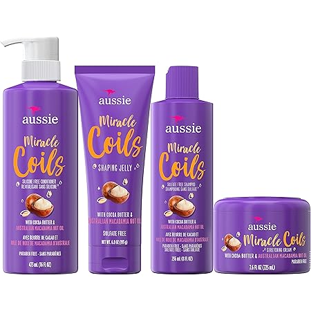Amazon.com : Aussie Miracle Coils Collection, Shampoo, Conditioner ...
