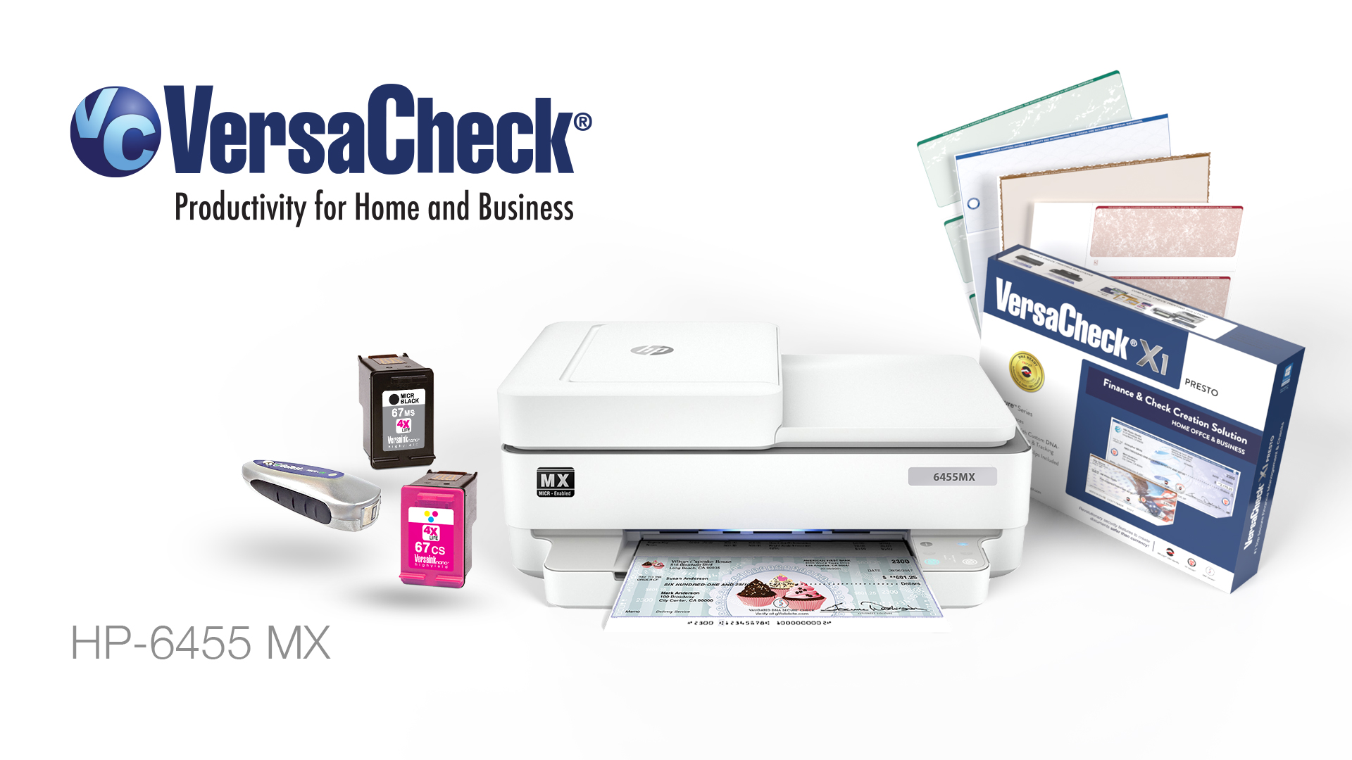 Watch Create & print your own checks with the VersaCheck 6455 MXE on ...