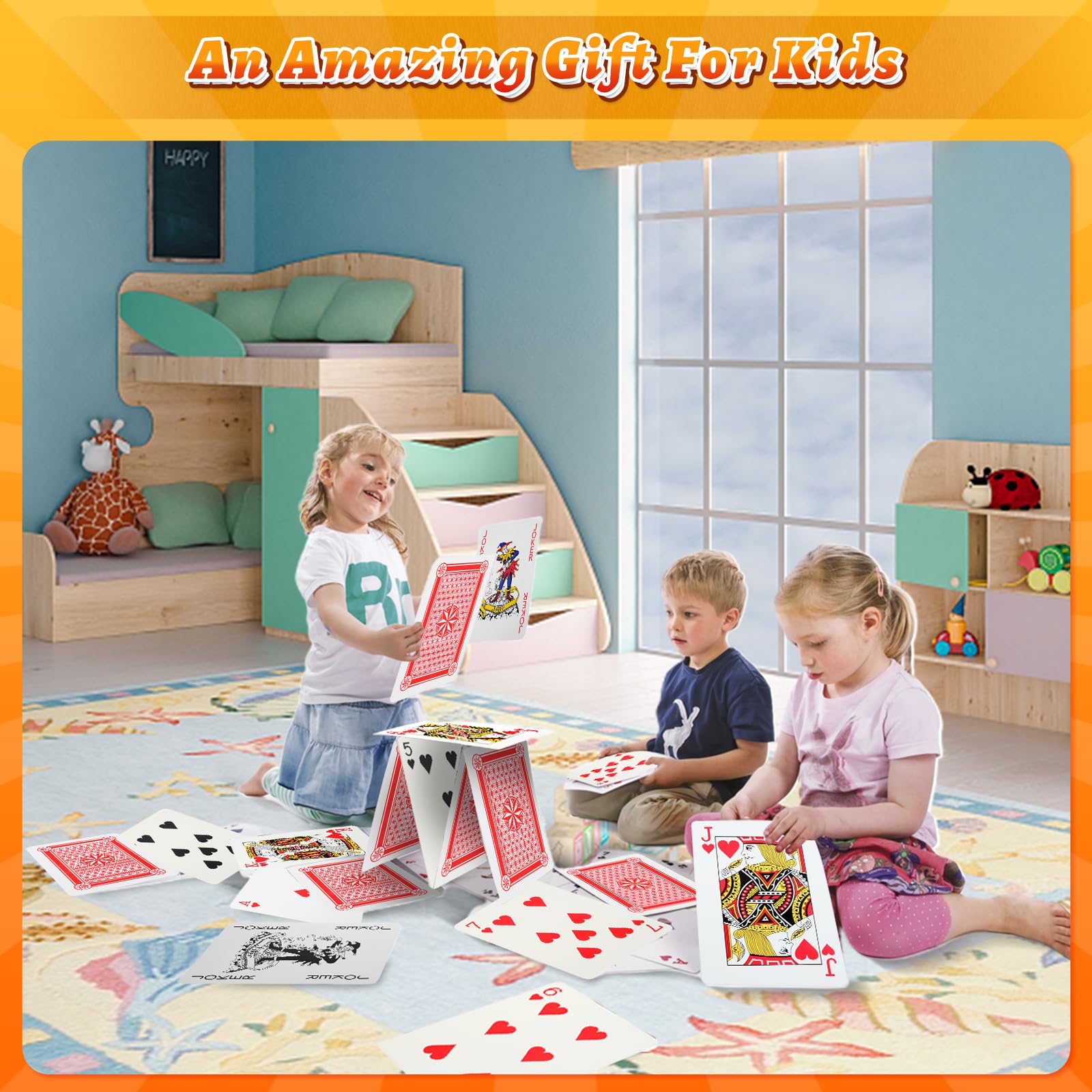 Snapklik.com : TOOPTATE Giant Playing Cards 8x11 Inches Jumbo Playing ...