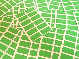 200 Labels, 25x12mm Rectangle, Light Green, Colour Code Stickers, Self ...