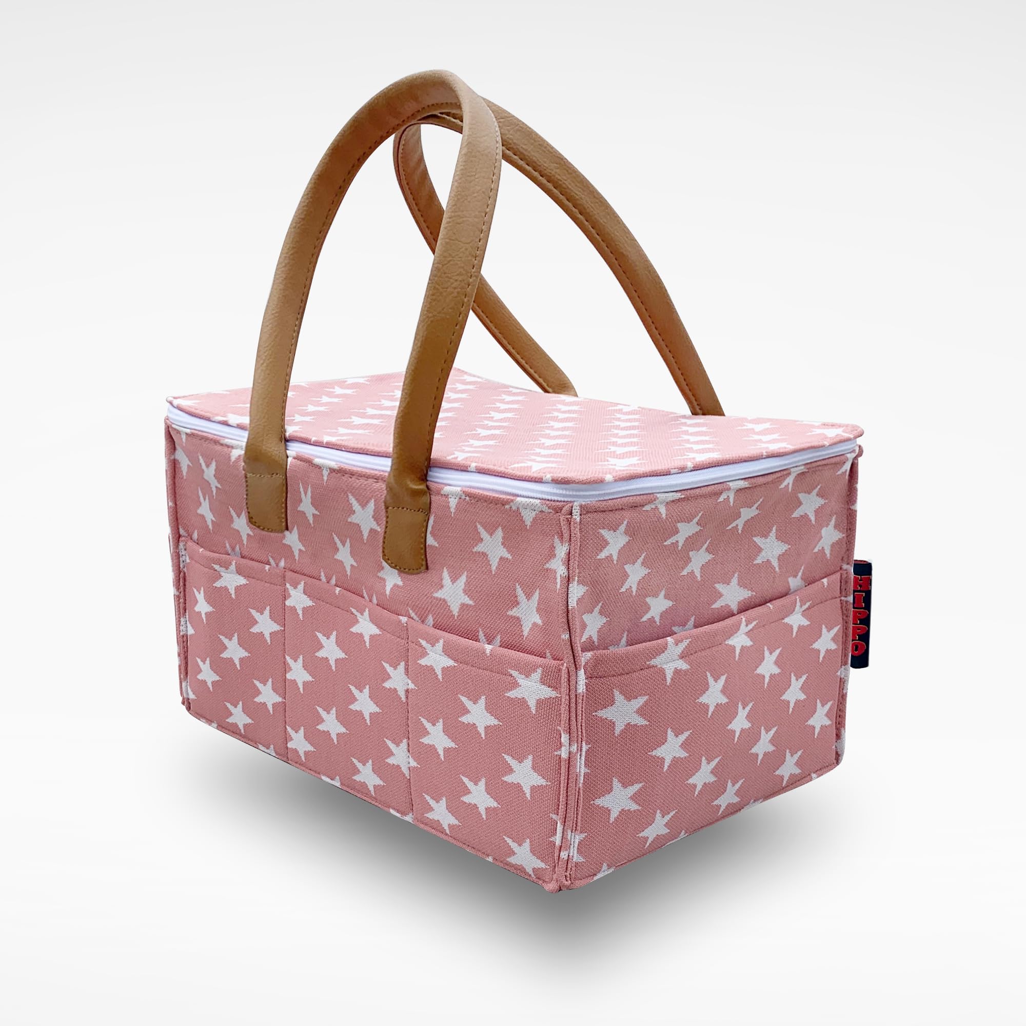 Buy HIPPO Cute Diaper Caddy Bag With Lid Protection For Smart Mothers ...