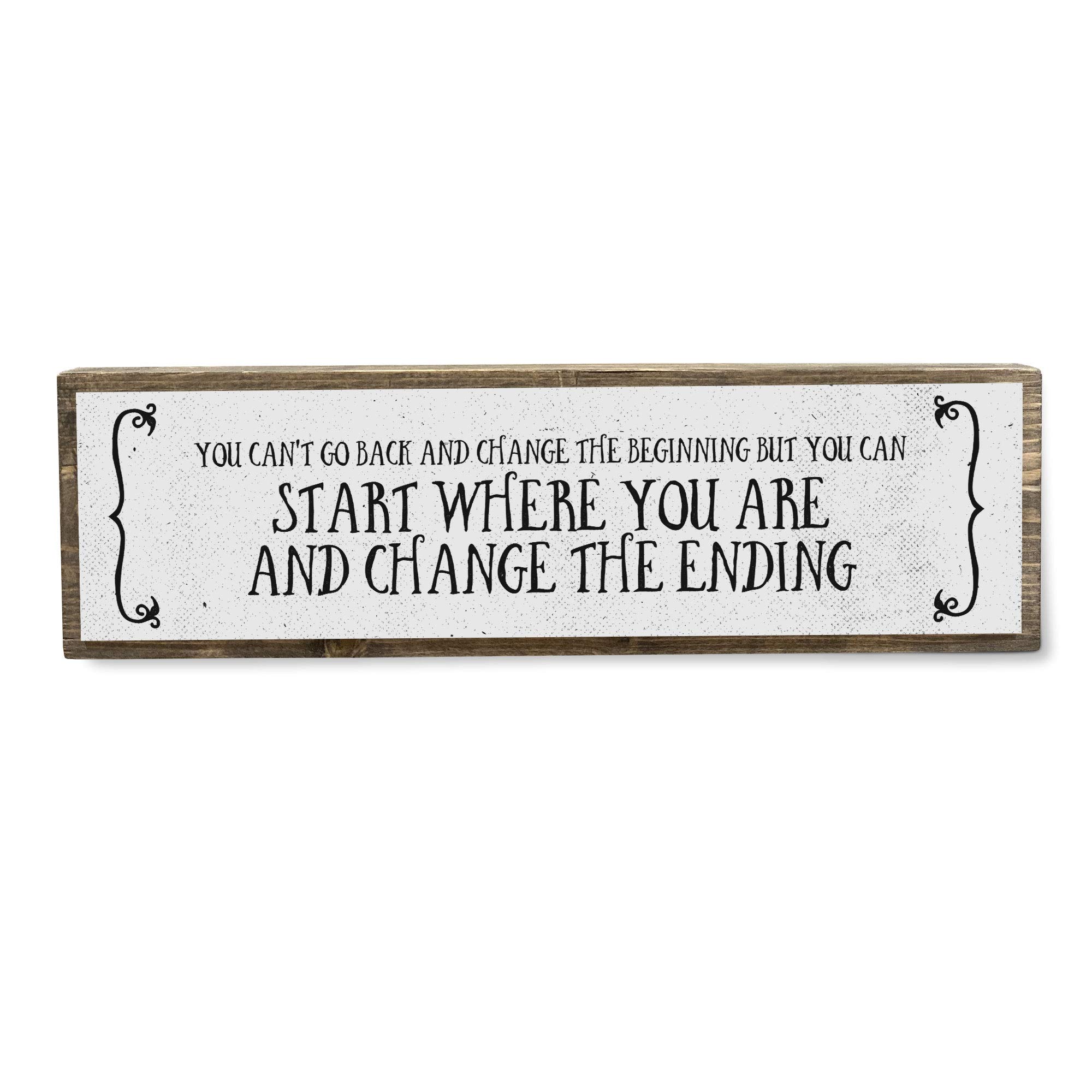 Buy You Can’t Go Back And Change The Beginning But You Can Start Where ...