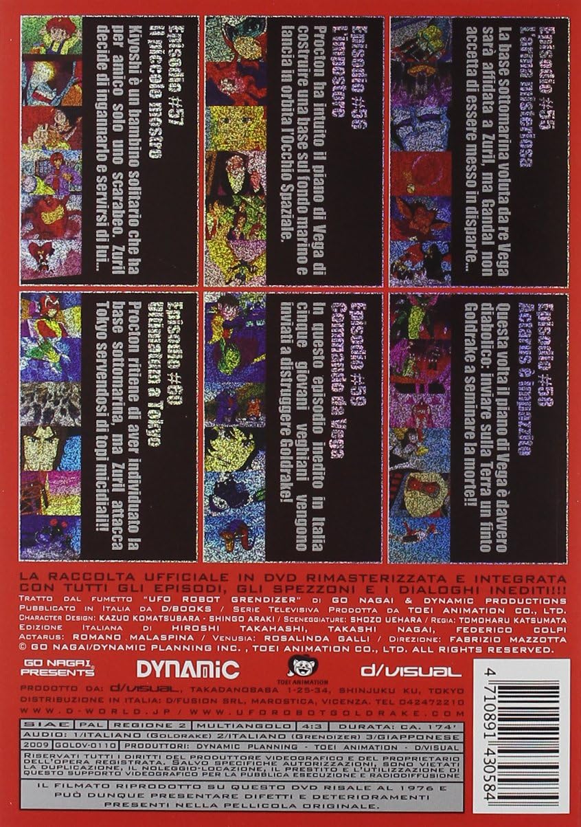 Ufo robot Goldrake Stagione 02 Volume 04 Episodi 55-60: Shozo Uehara ...