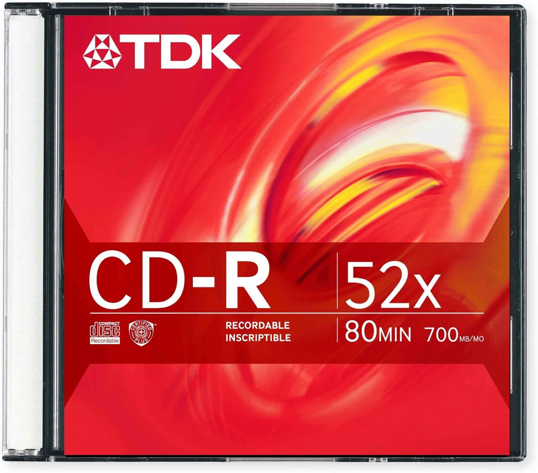 TDK CDR 52x 700MB 80min (1-Pack) : Rin Eric: Amazon.ca: Electronics