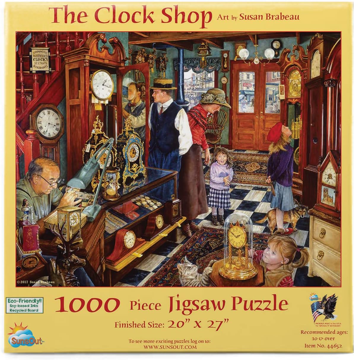 SunsOut Jigsaw Puzzle 1000 pieces - Susan Brabeau - The Clock Shop ...