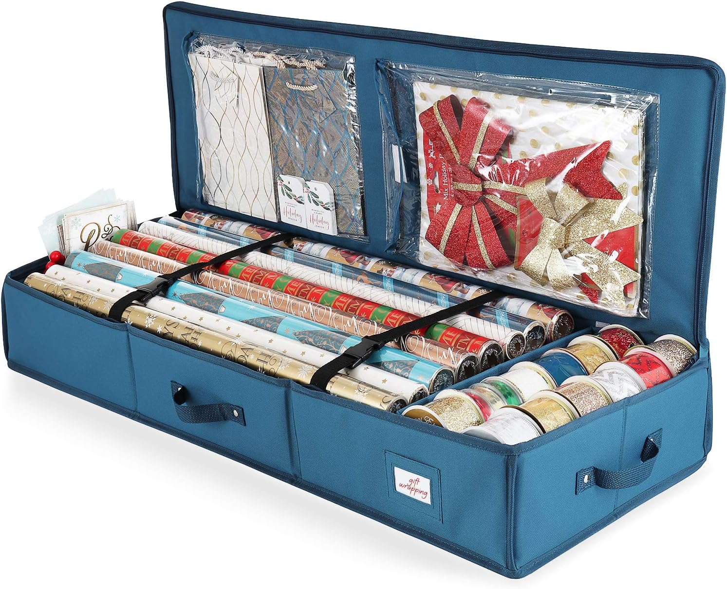 Amazon.com: Wrapping Paper Organizer Storage, Christmas Wrapping Paper ...