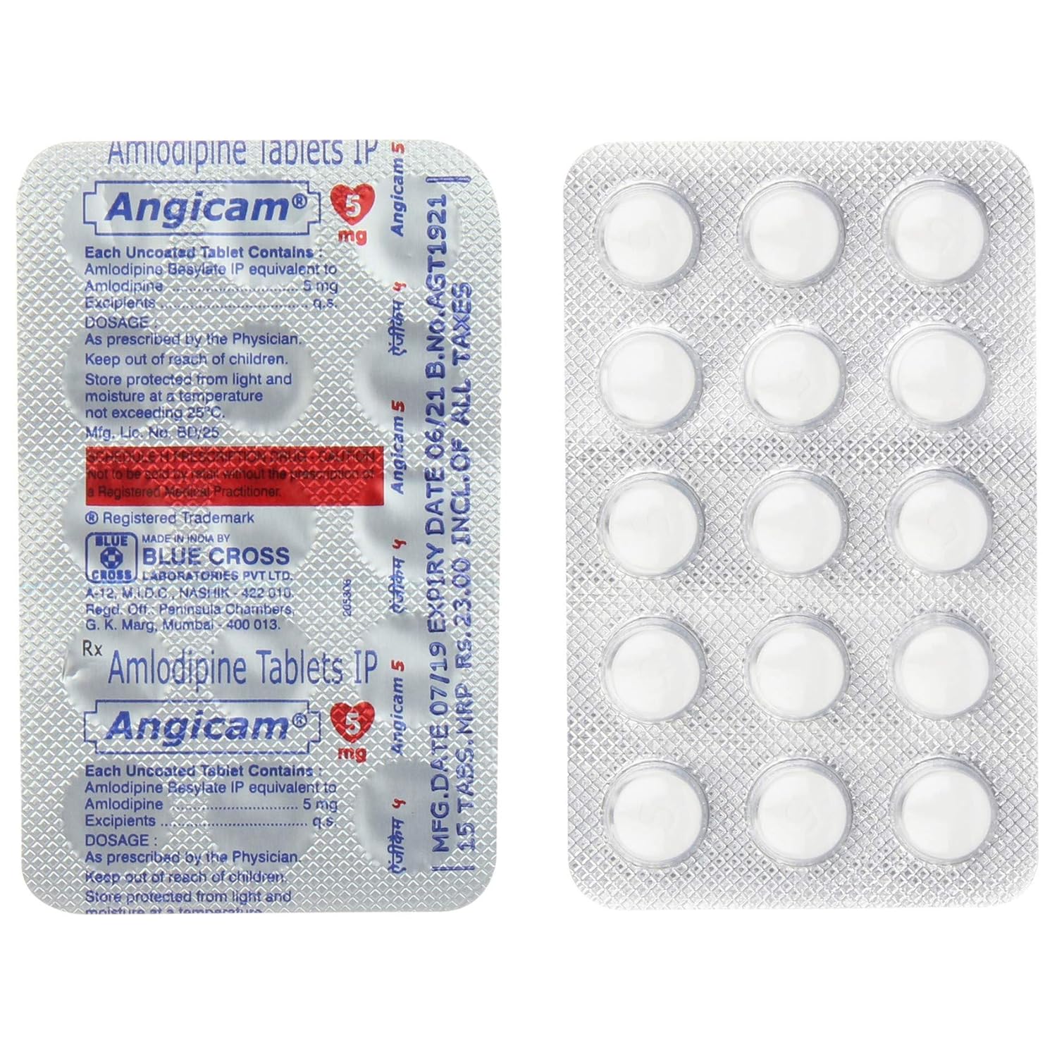 Angicam® 5 mg - Strip of 15 Tablets : Amazon.in: Health & Personal Care