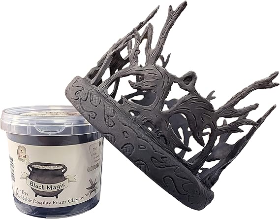 Moldable Cosplay Foam Clay (Black) by The Foamory - High Density - 300g ...