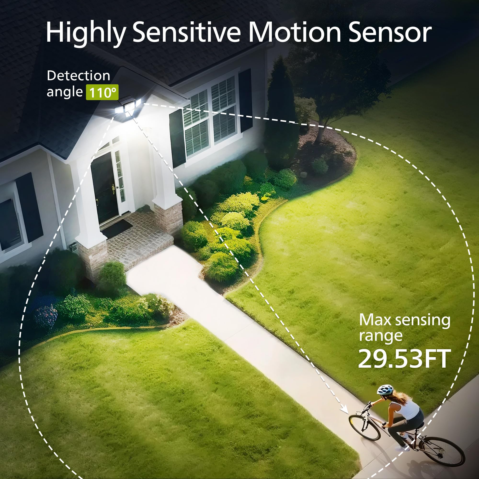 Snapklik.com : Philips Solar Security Light Outdoor, 196 LED Wall ...