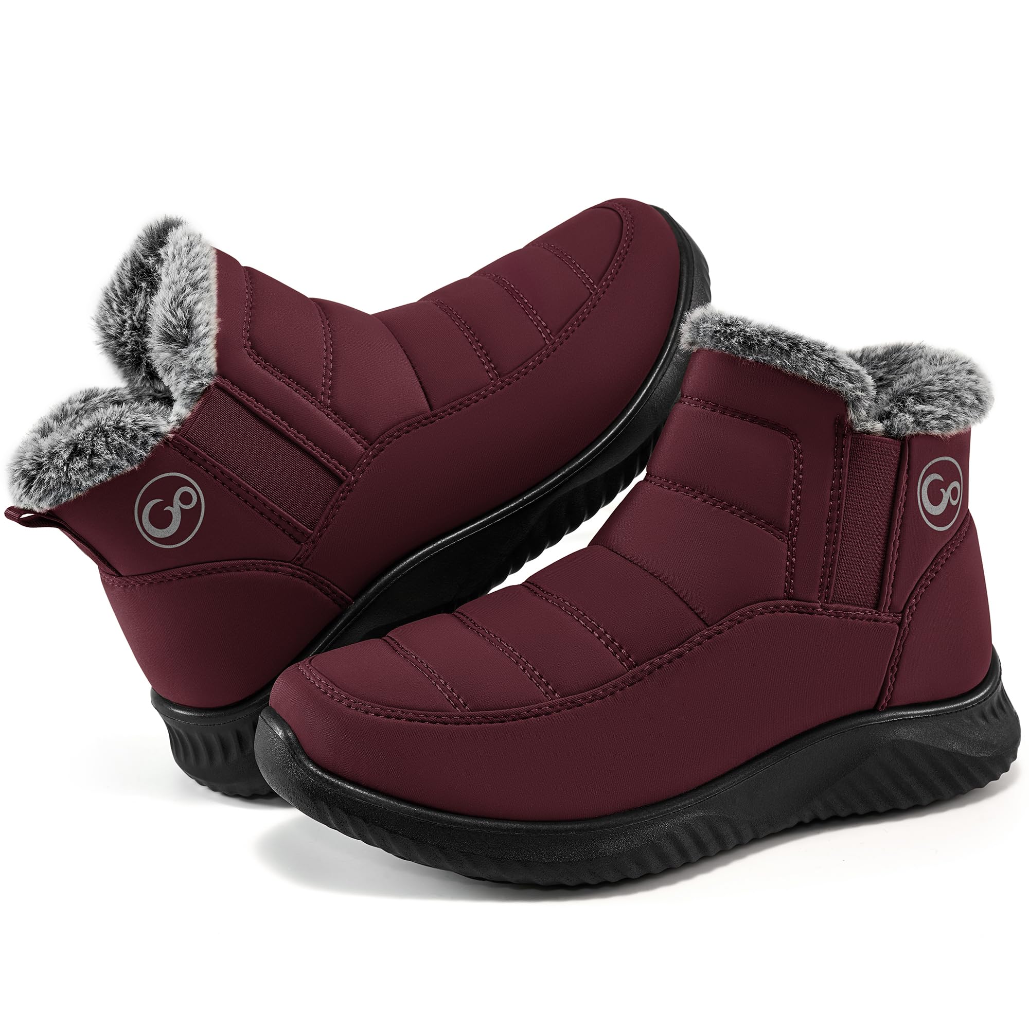 Amazon.com | Ecetana Womens Snow Boots Winter Shoes: Ankle Booties Warm ...