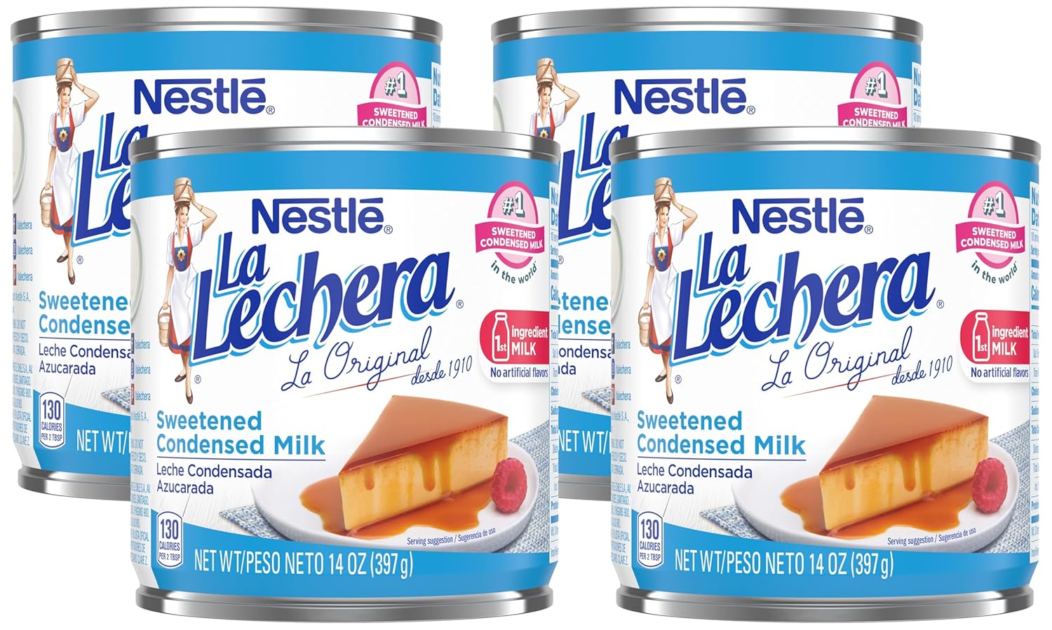 Amazon.com: Nestle La Lechera Sweetened Condensed Milk (Pack of 4)