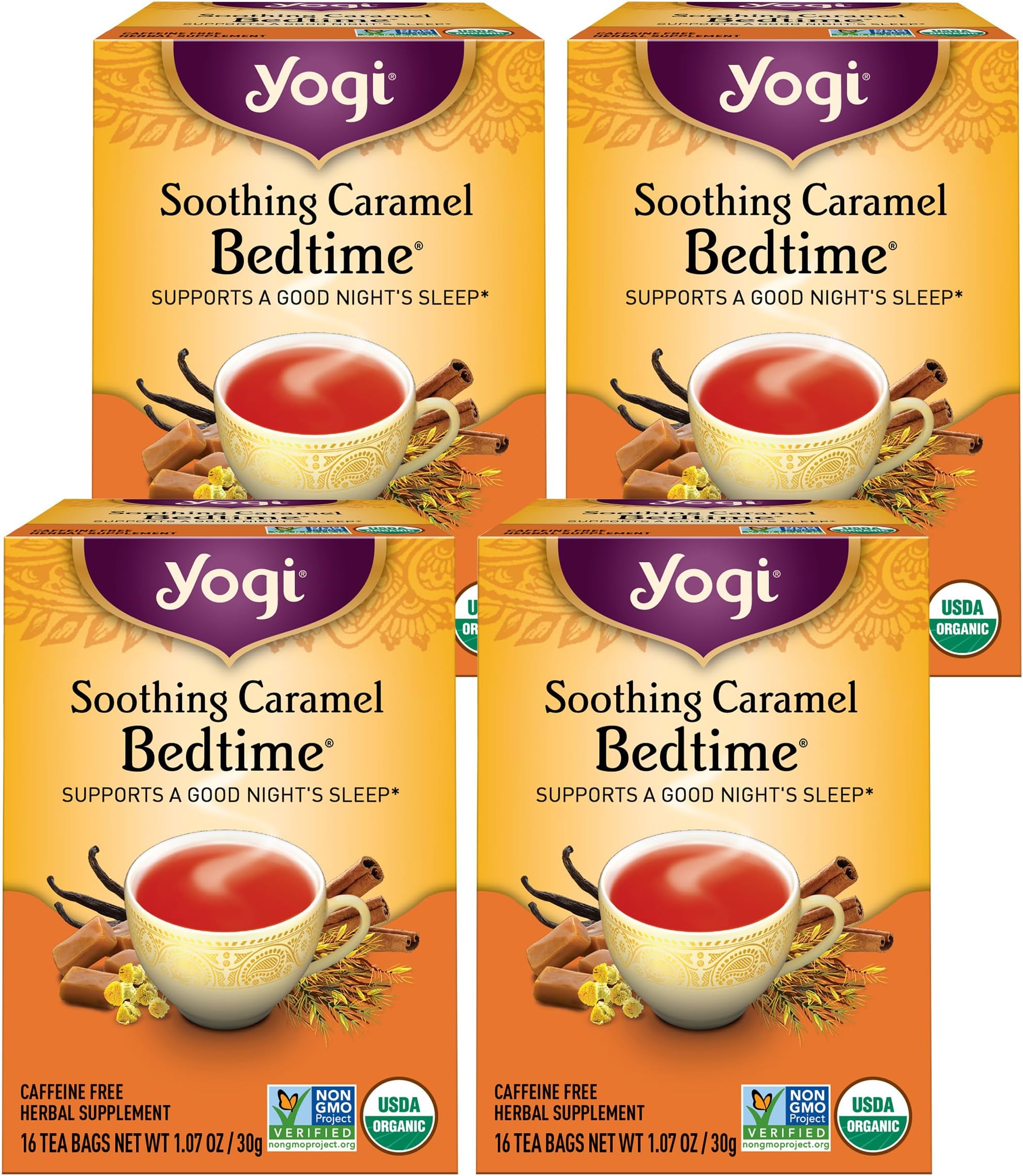 Amazon.com : Yogi Soothing Caramel Bedtime : Grocery Tea Sampler ...