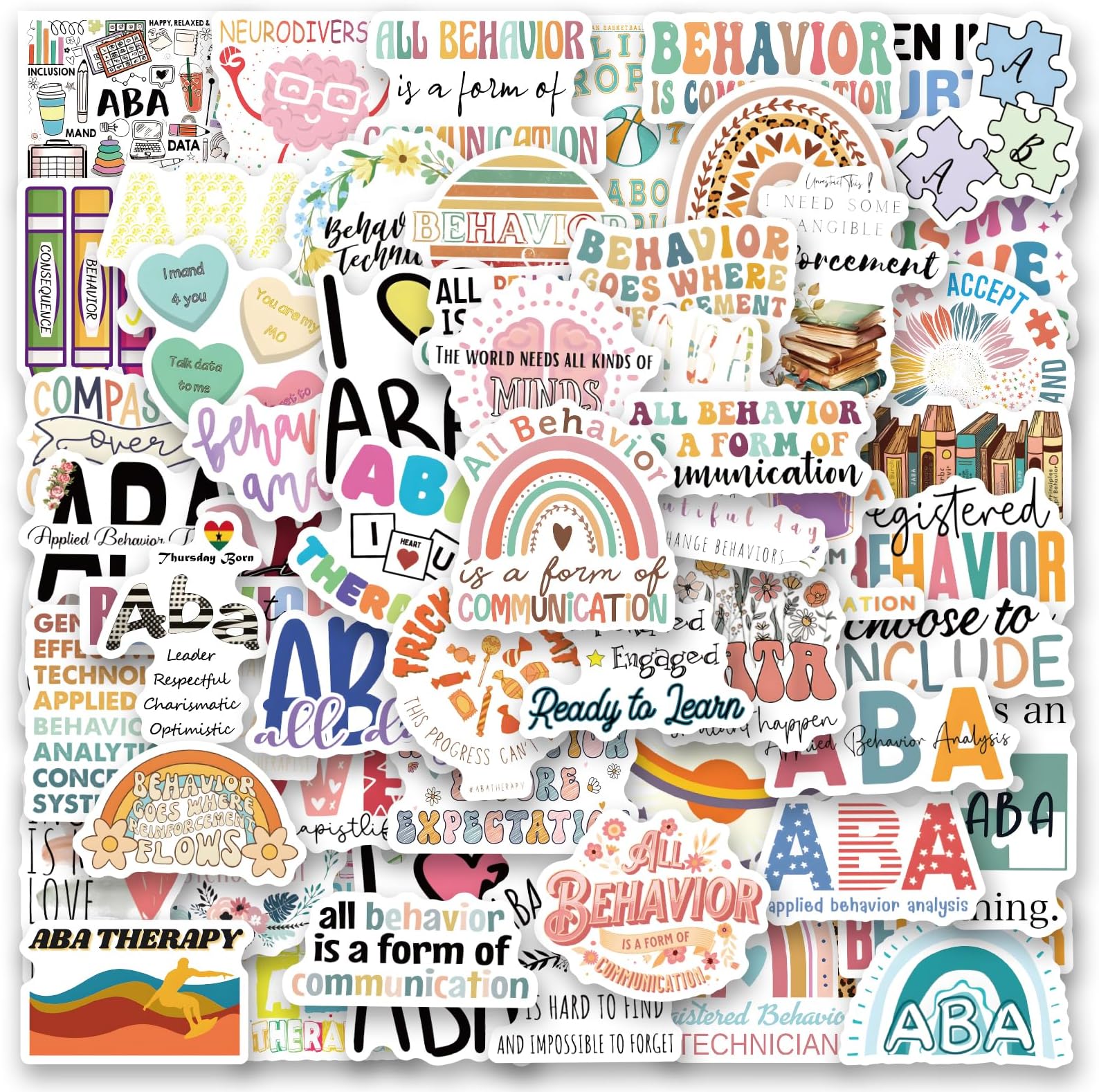 Amazon.com: 110 PCS Moth Stickers, Aesthetic Vinyl Insect Stickers for ...