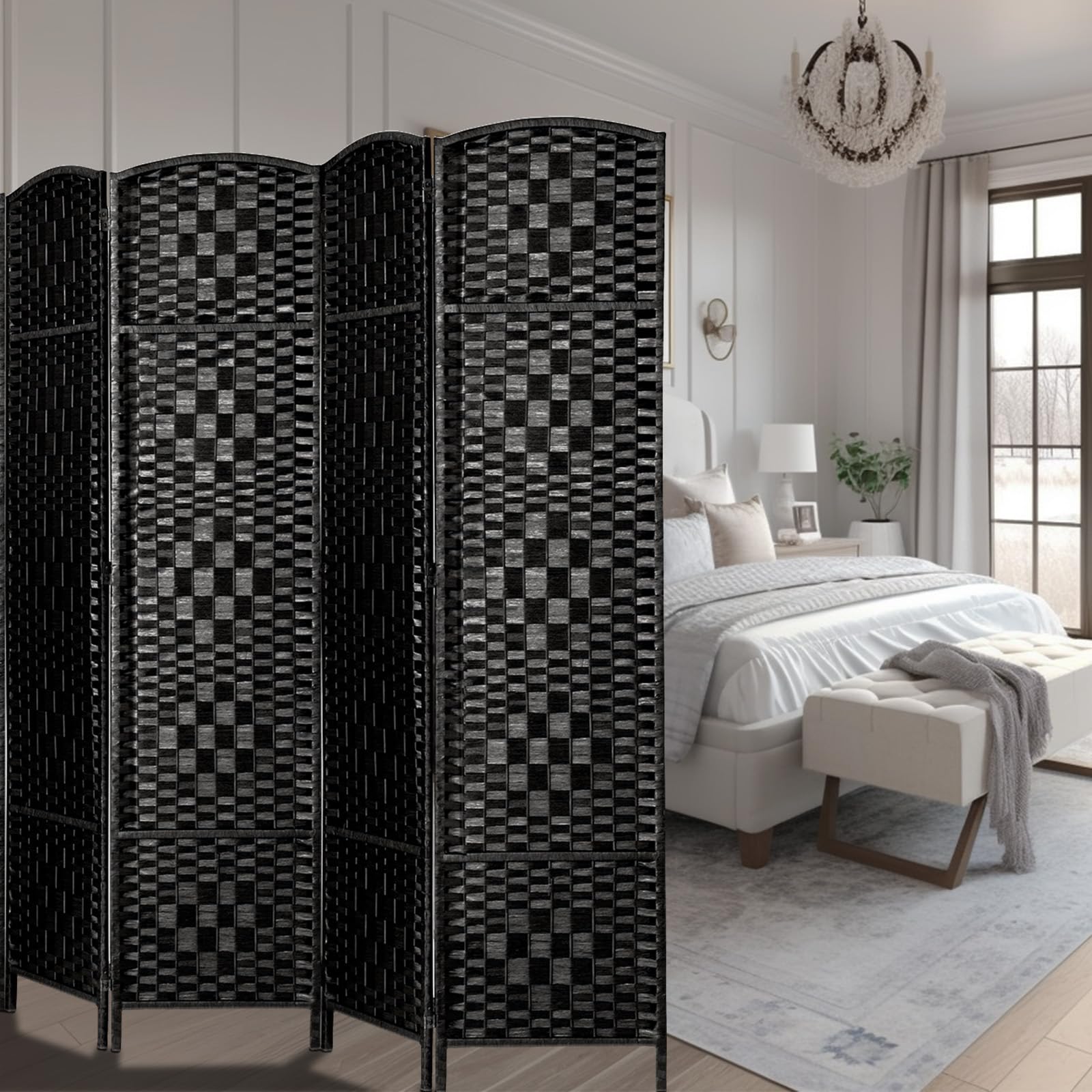 Snapklik.com : Room Divider, 6 Ft Tall Room Dividers And Folding ...