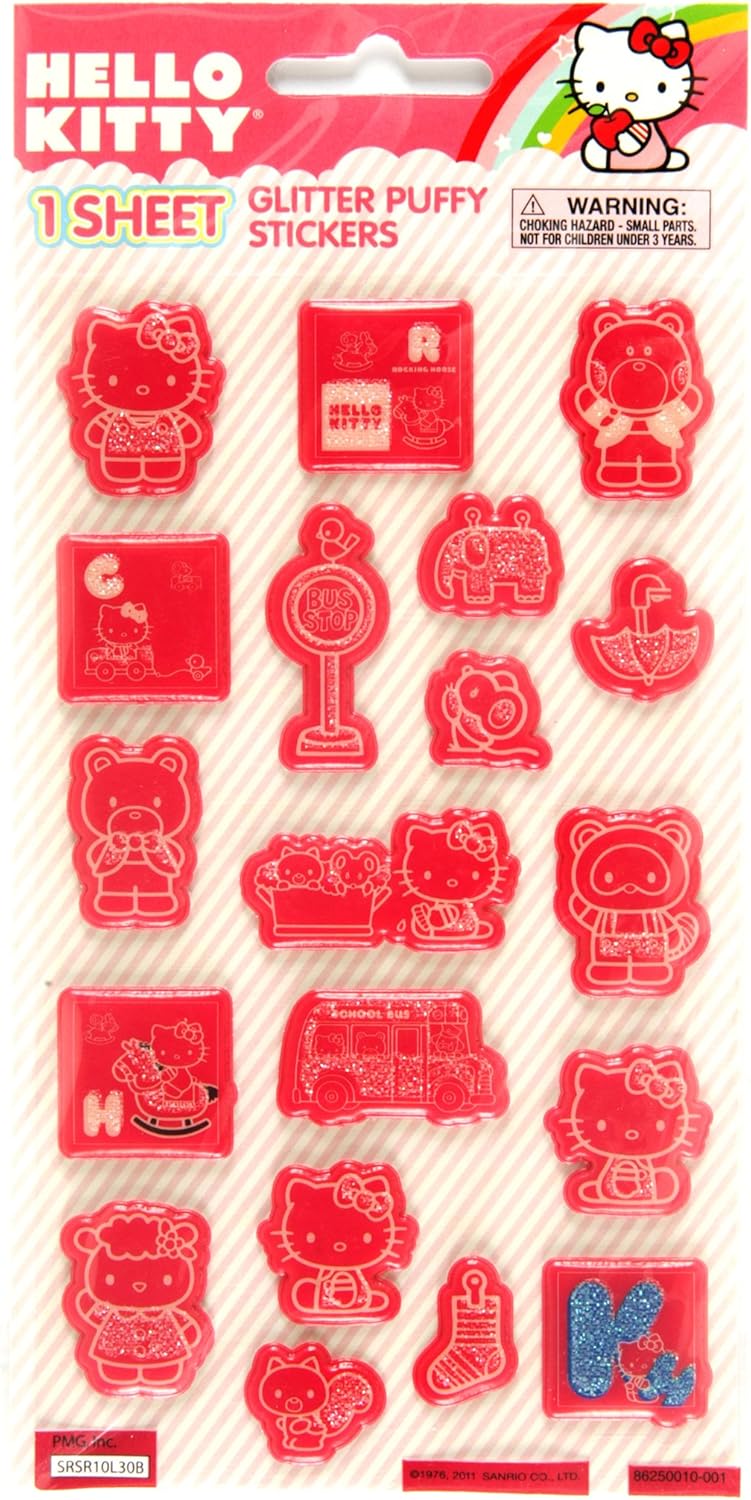 Stickerfitti Sanrio Hello Kitty Puffy Stickers : Amazon.ae: Kitchen