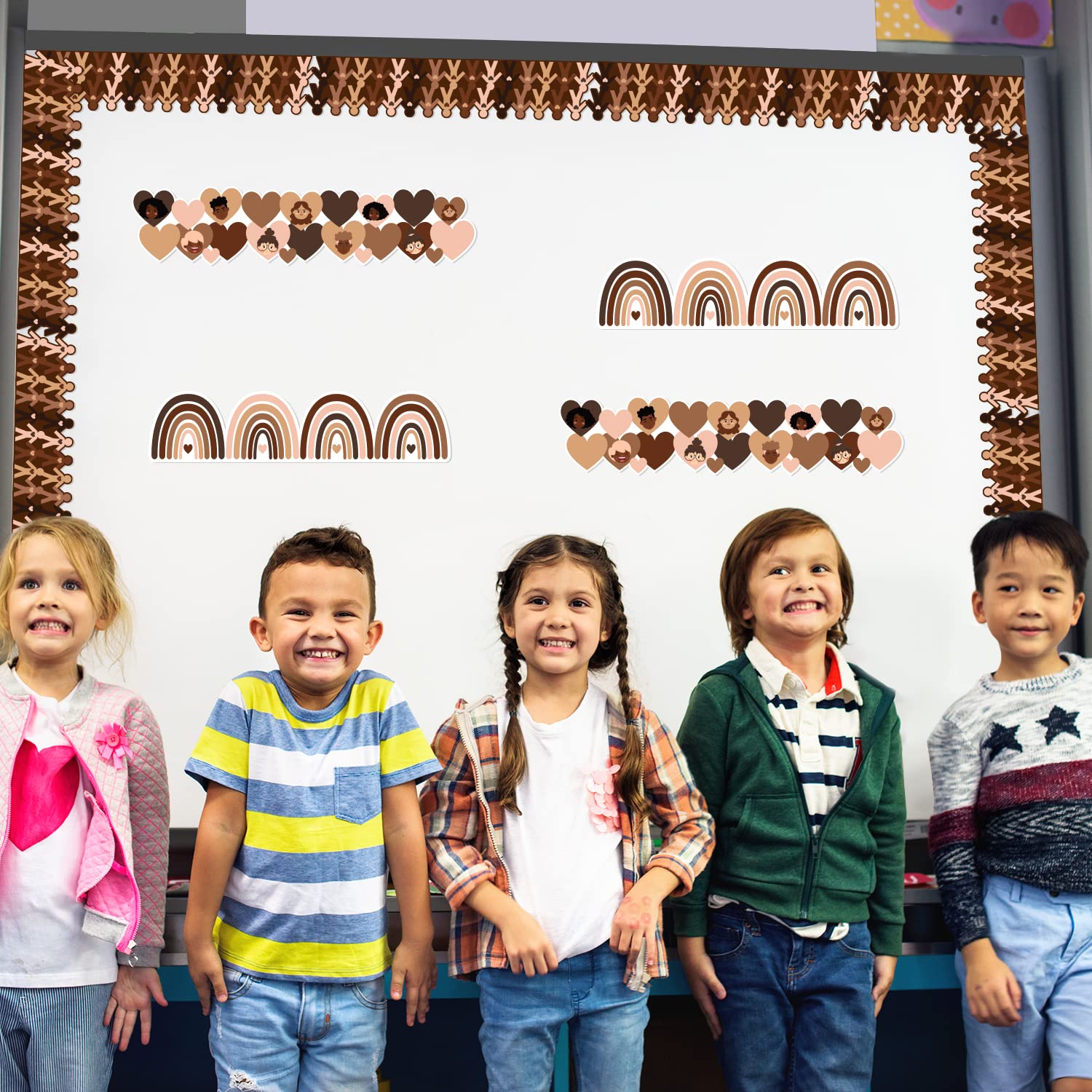 Snapklik.com : 82ft Back To School Diversity Bulletin Board Borders Set ...
